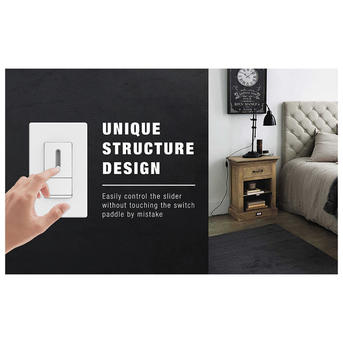 ELEGRP 5 Amps Tamper Resistant Slide Single Pole Dimmer & Reviews | Wayfair