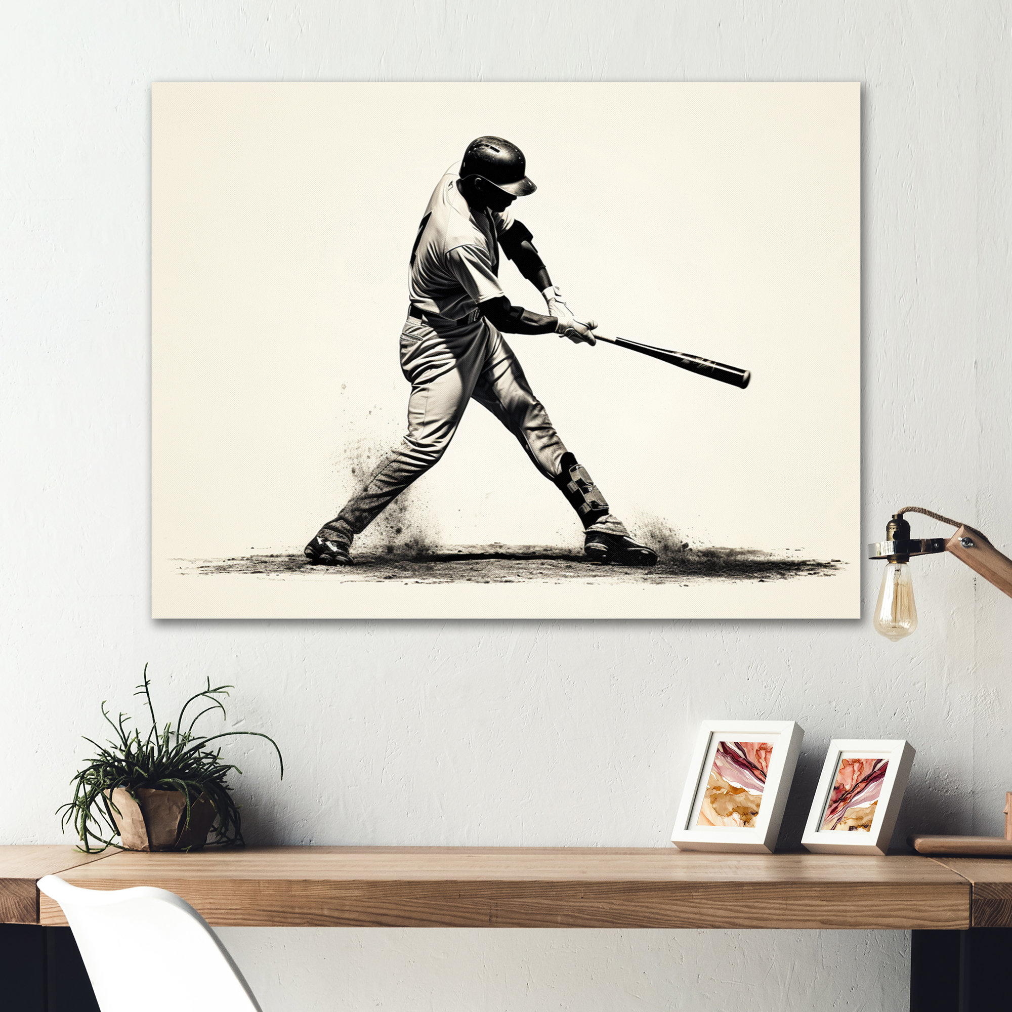 Red Barrel Studio Baseball Focused Batter - Sports Metal Wall Decor ...
