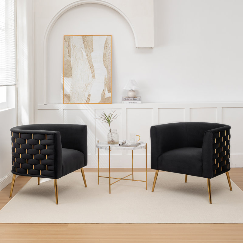 Everly Quinn Cristen Upholstered Barrel Chair & Reviews | Wayfair