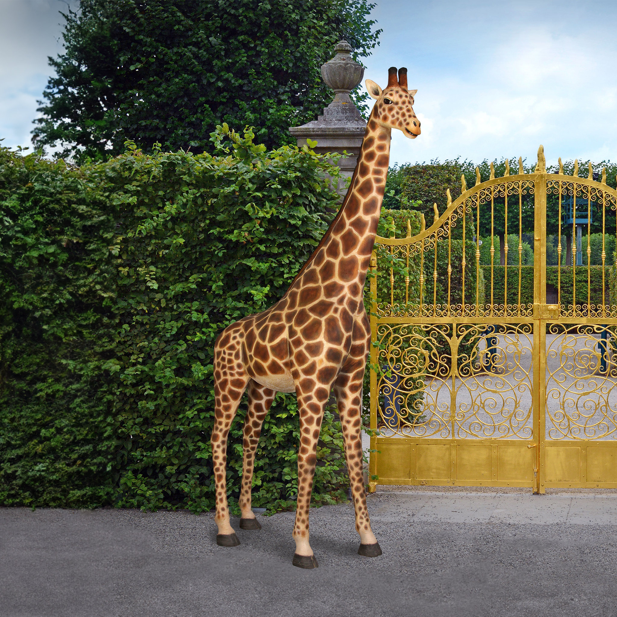 Design Toscano Malee Grand Scale Giraffe Garden Statue & Reviews | Wayfair