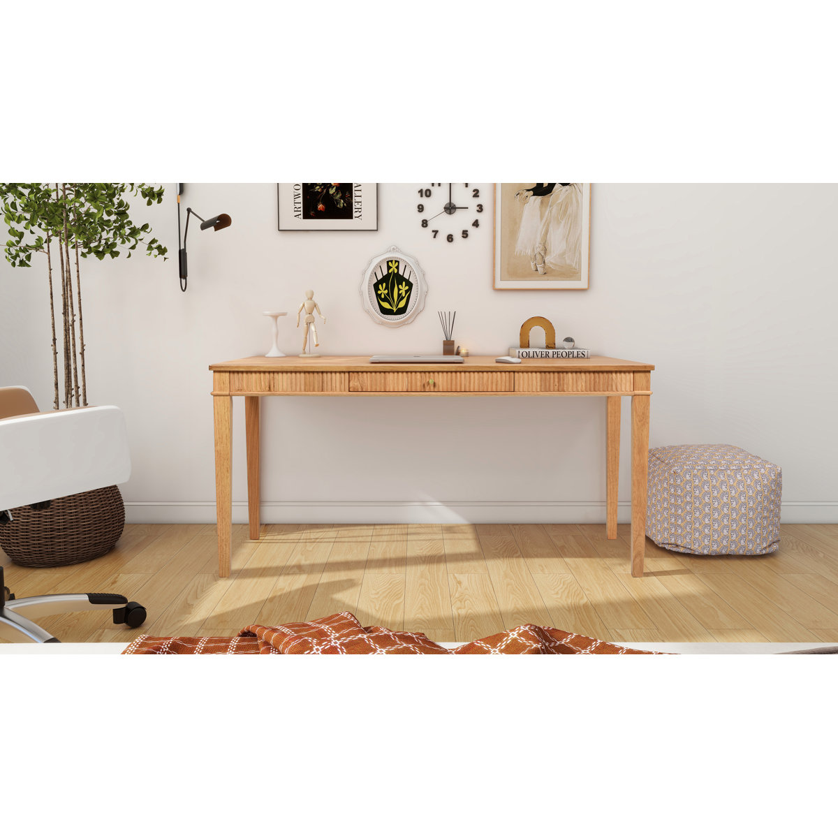 Red Barrel Studio® Rectangle Writing Desk & Reviews | Joss & Main