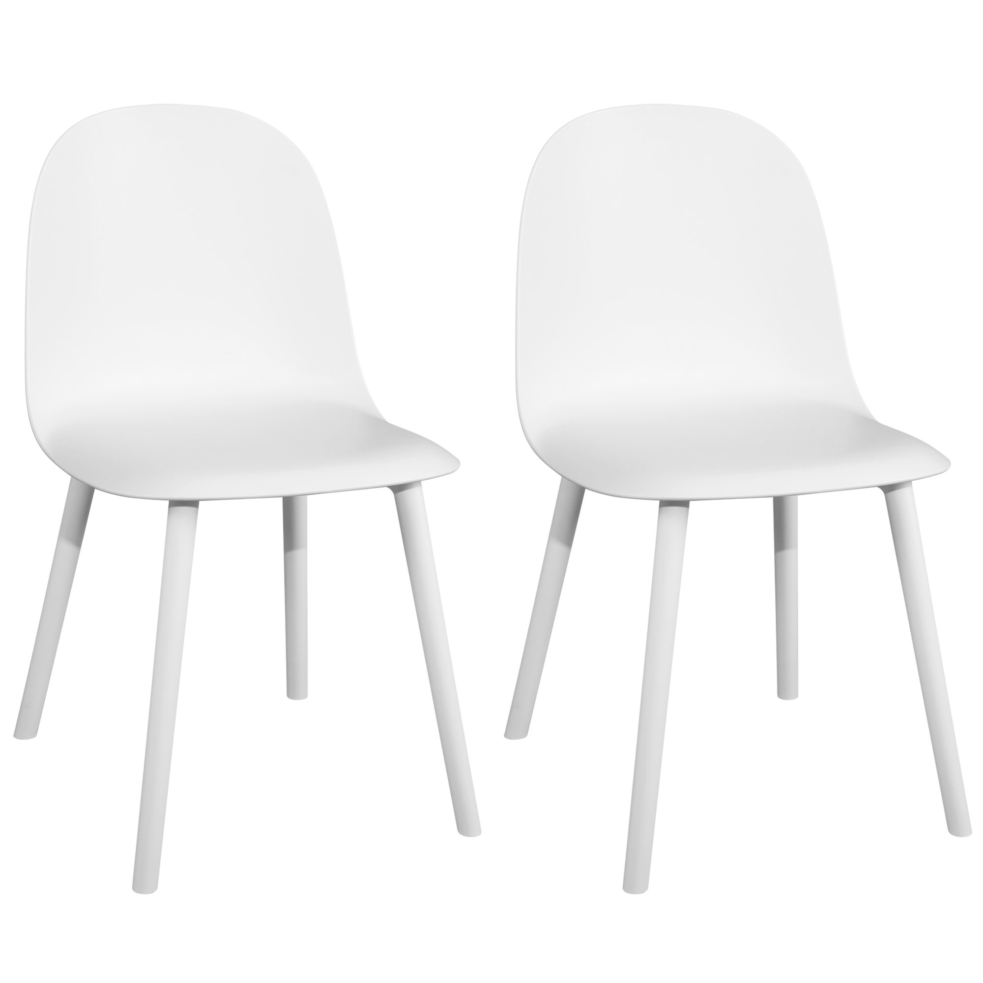 SIMPOL HOME Modern Full PP Dining Chair, Mid Century Kitchen Chairs For ...