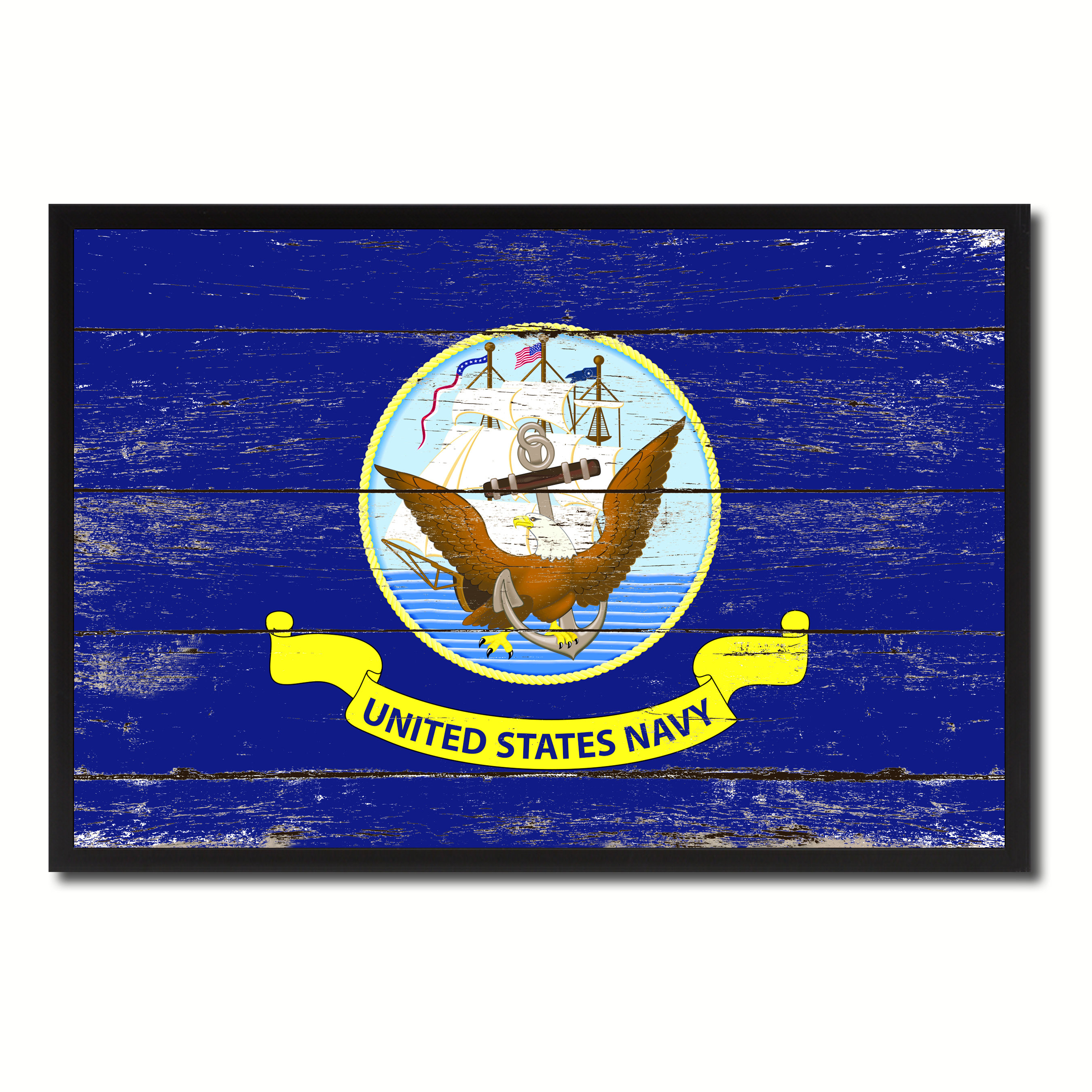Williston Forge US Navy Military Flag Canvas Print, 13x19 - Wayfair Canada
