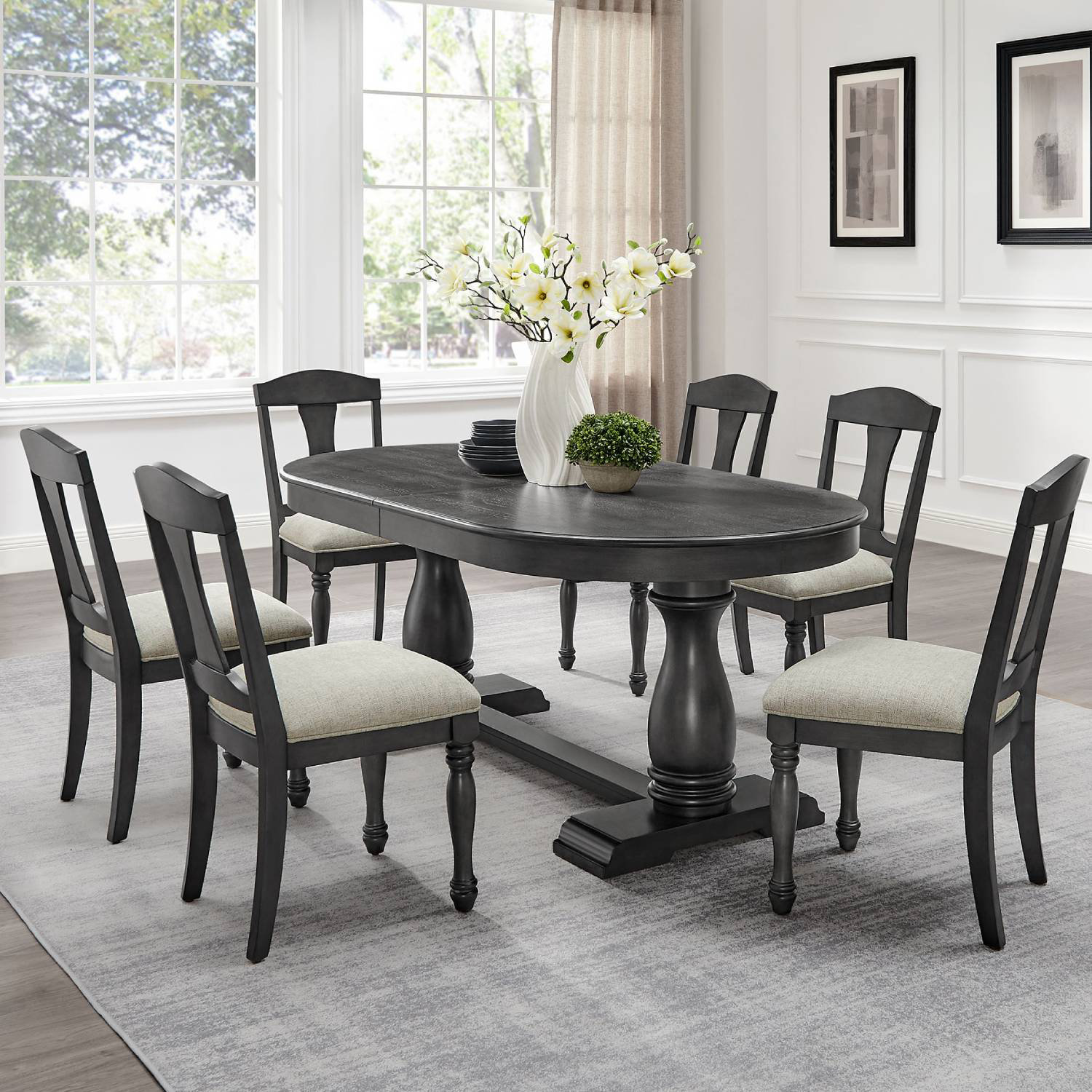 One Allium Way® 7 - Piece Extendable Wood Dining Set | Wayfair