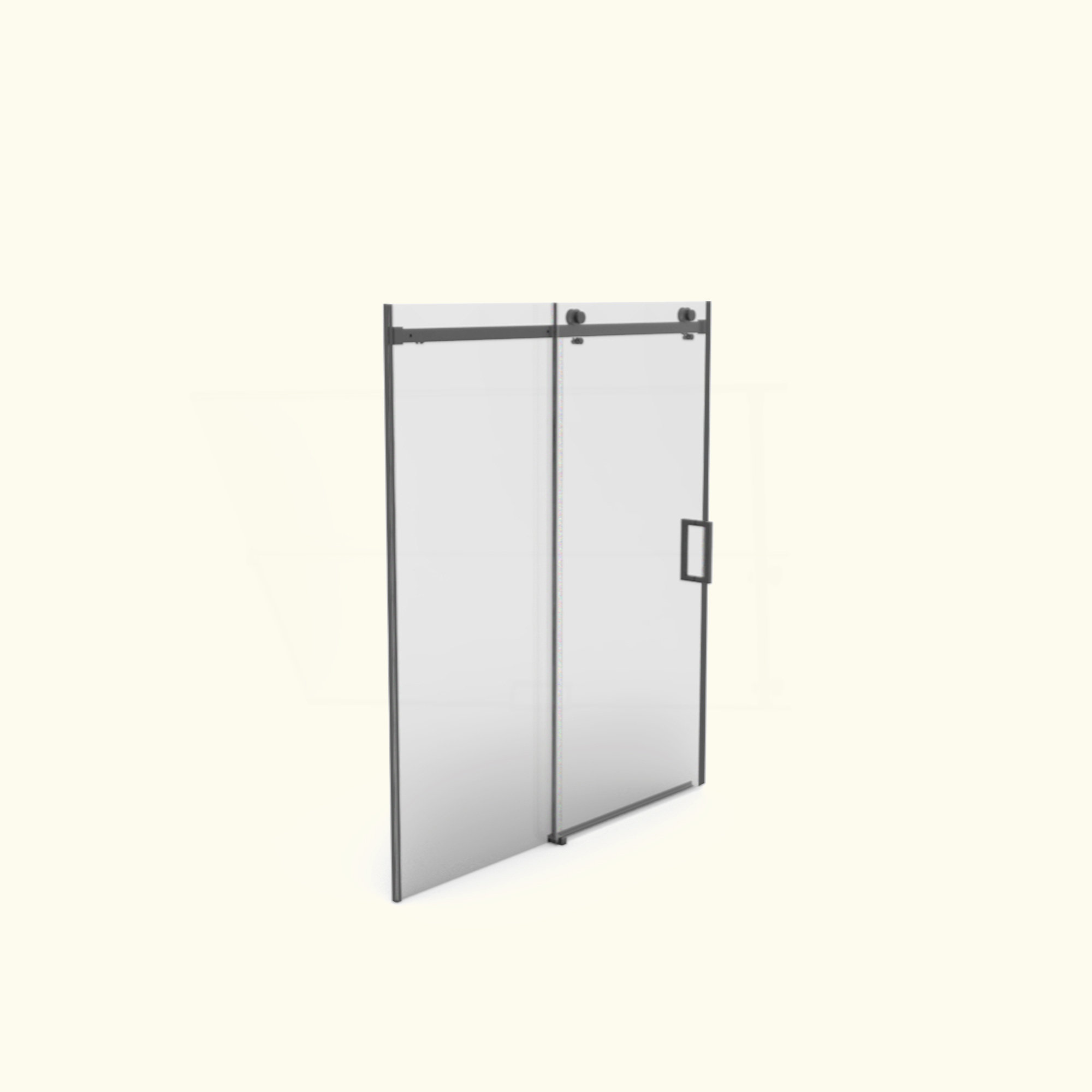 Tech Cube 56"-60"W X 70"H Frameless Shower Door, Sliding Shower Door ...