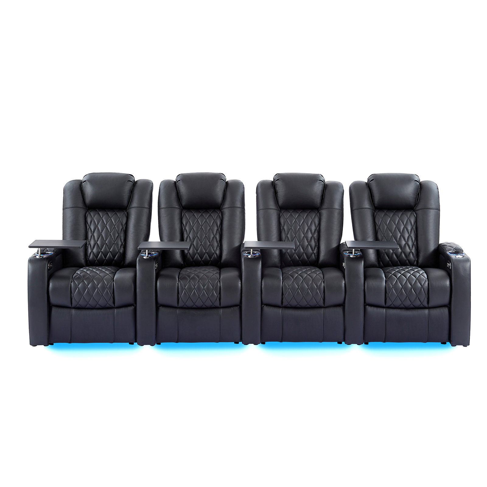 Ivy Bronx Leather Home Theatre Seating, Game Seats Movie Theatre Chairs ...
