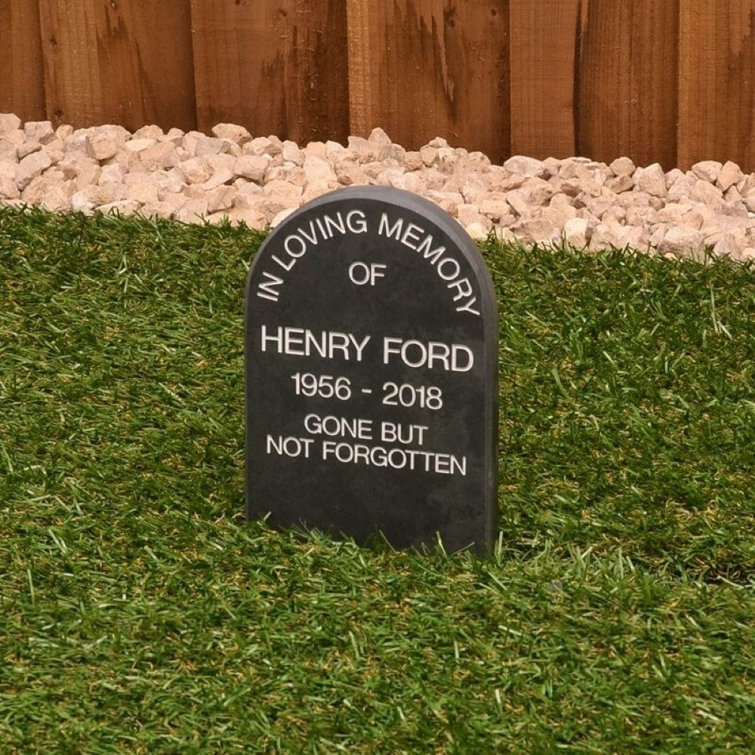 Maturi Personalised Slate Gravestone, In Loving Memory Of -19 X 11Cm ...