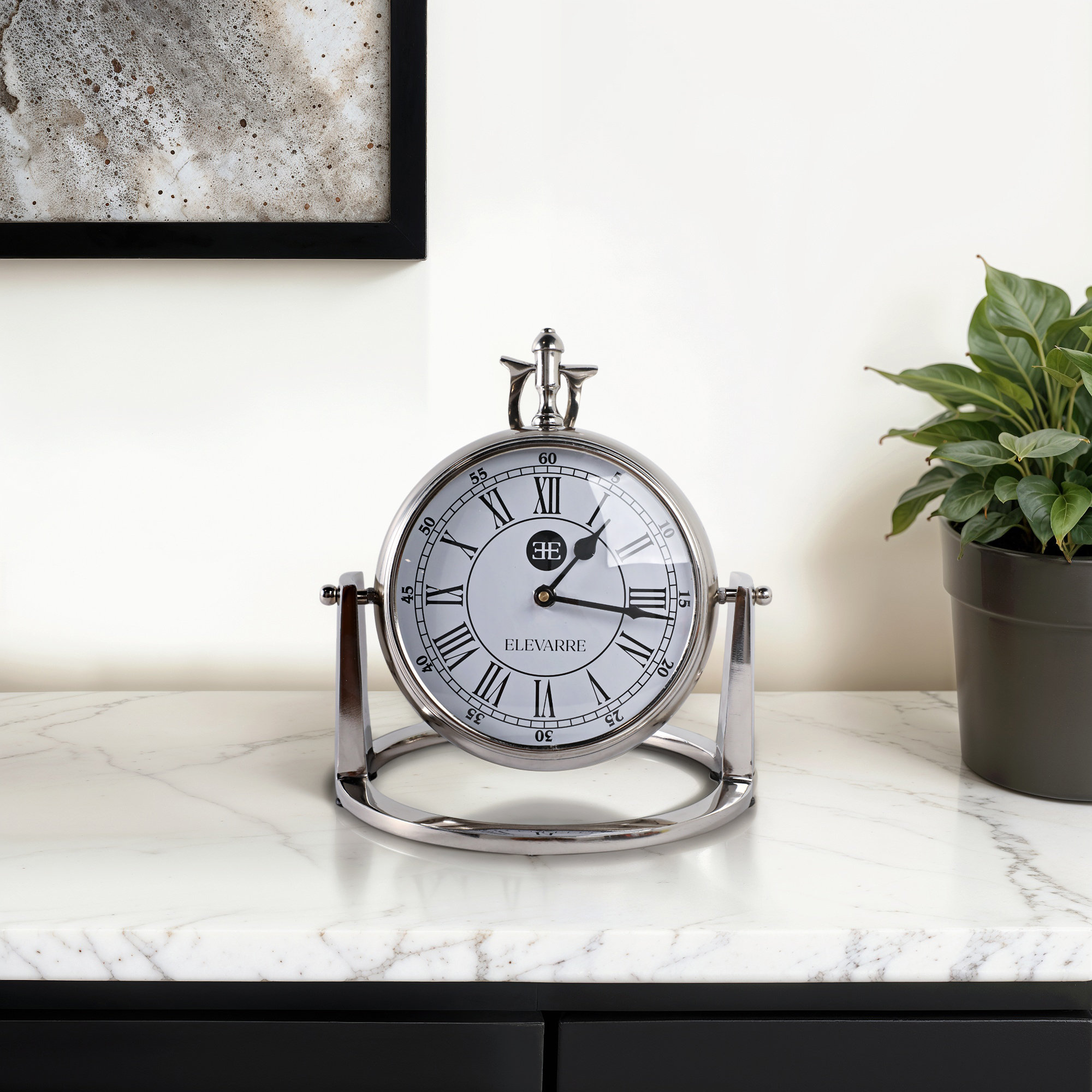 Latitude Run® Clocks Metal Glass Aluminum Modern Casual Design With ...