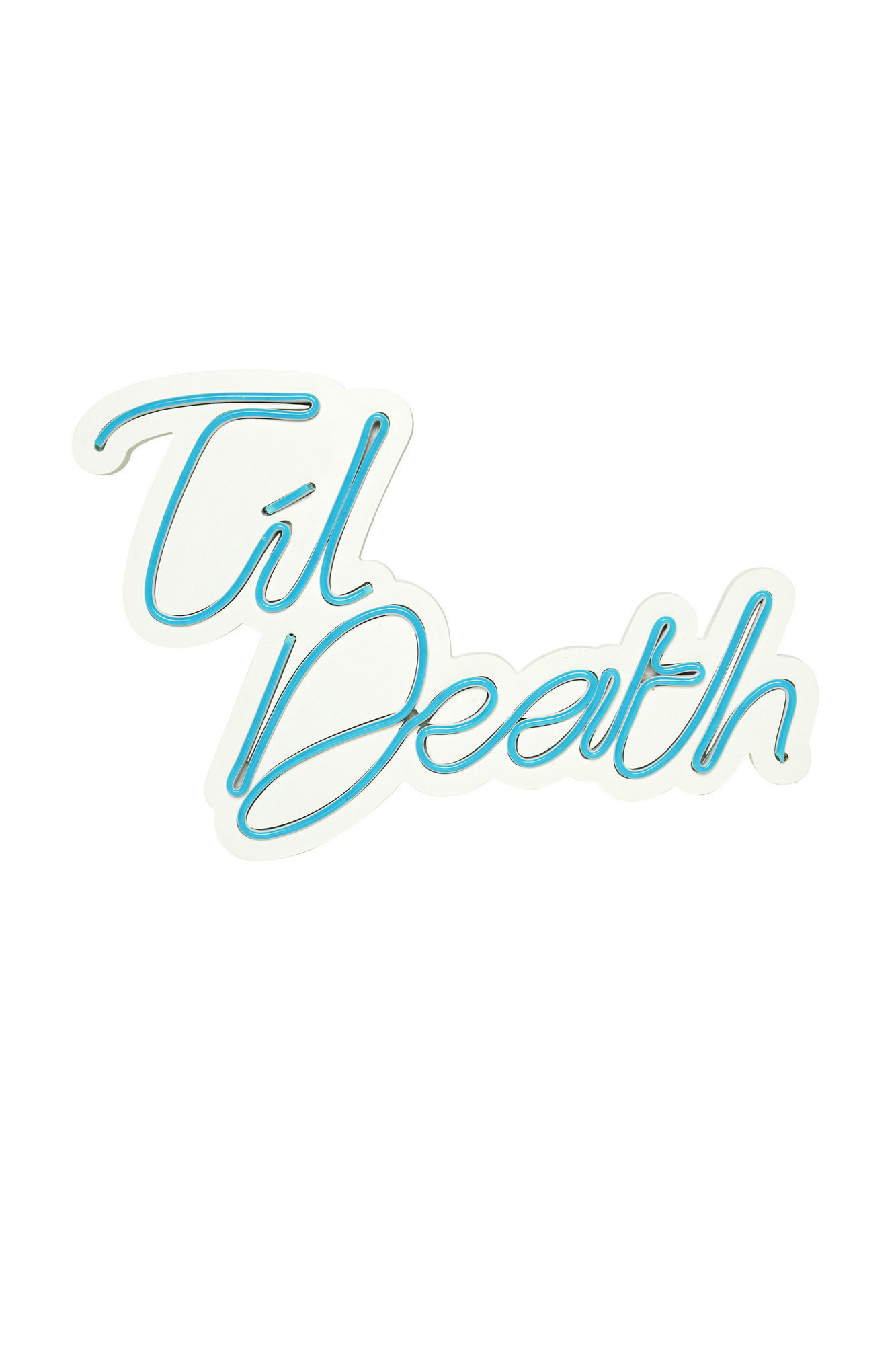 Trinx Til Death 11" LED Business Neon Sign | Wayfair