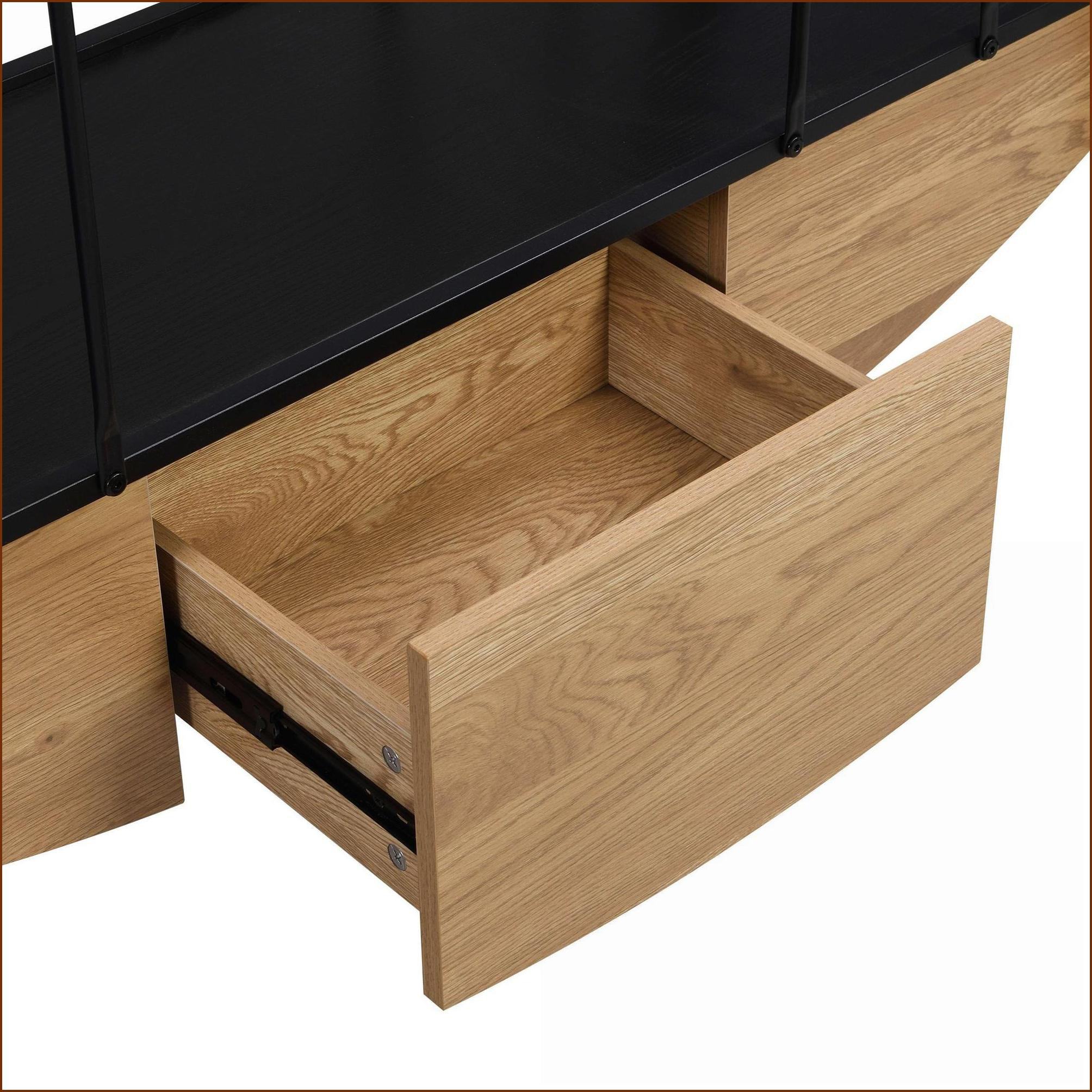 Latitude Run® Bookshelf, Industrial 4-Tier Open Storage with Drawer ...