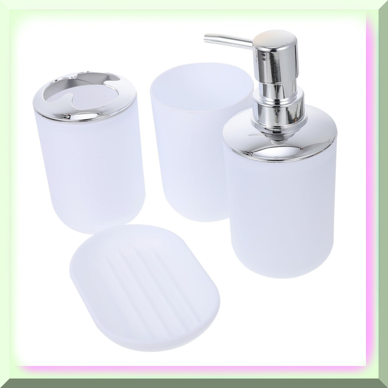 Latitude Run® PureEase Bath Essentials Set - Soap Dispenser, Tub Trays ...