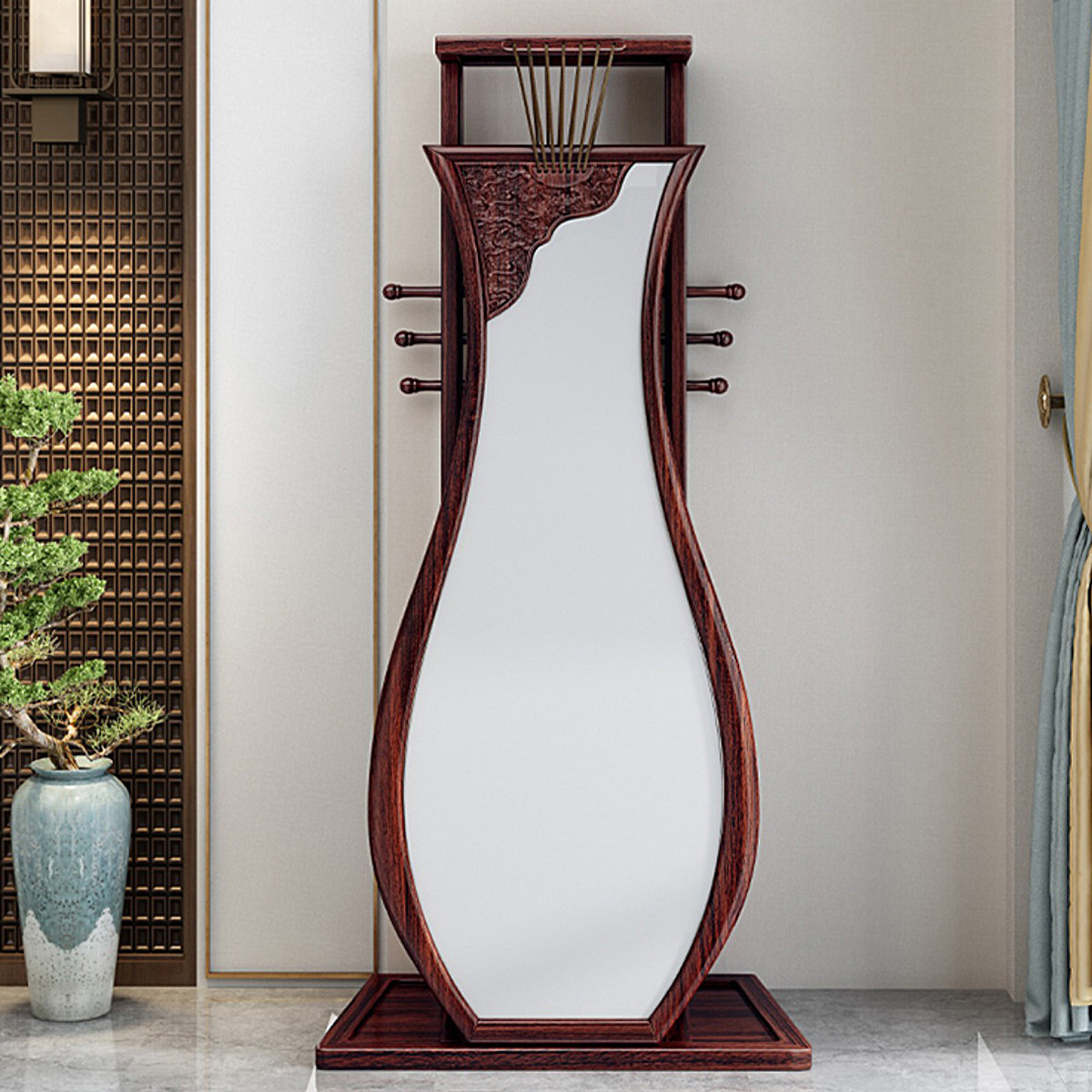 Refineroost Wenge Wood Rotating Full-Length Mirror - Wayfair Canada