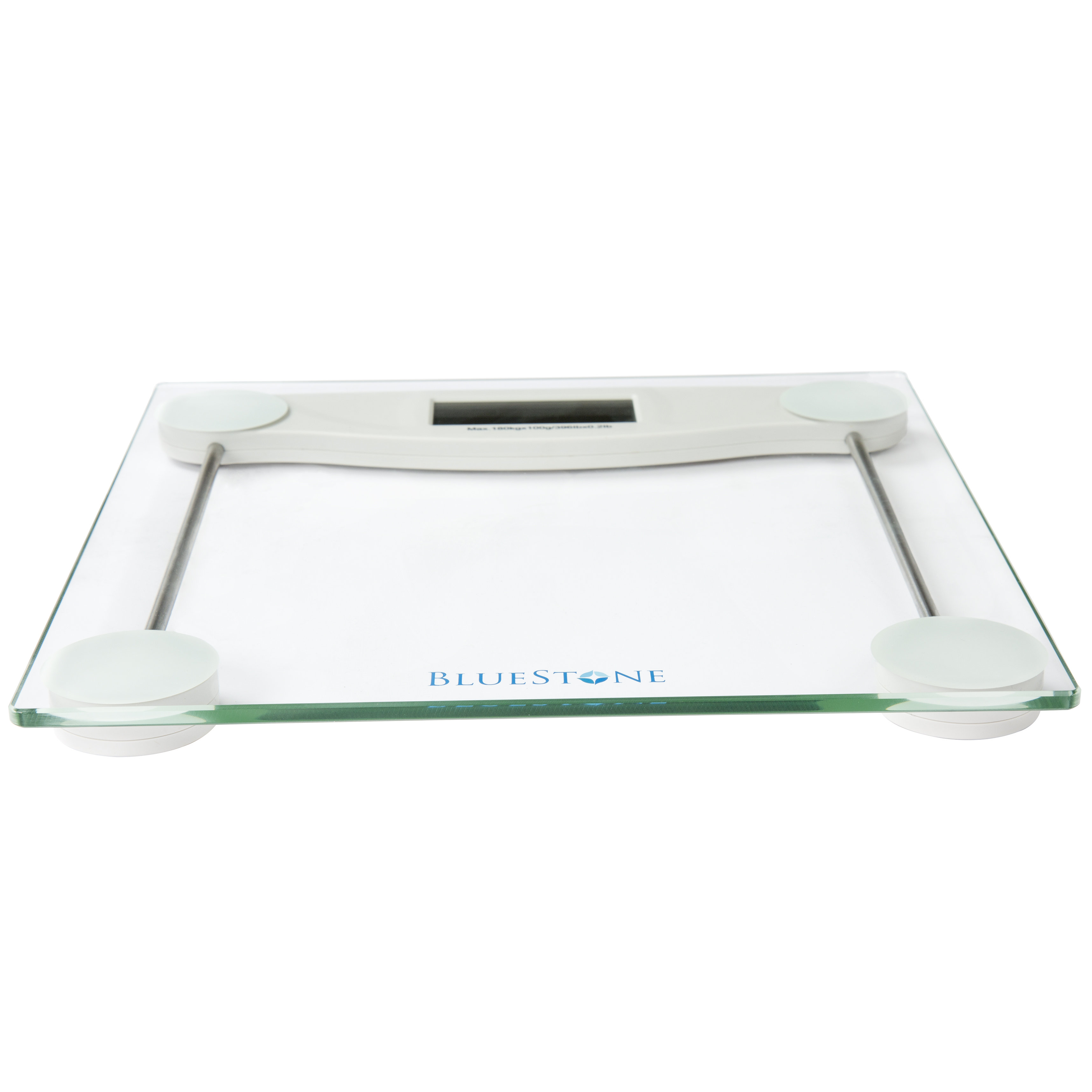 Bluestone Digital Bathroom Scale with Large LCD Display and Clear Glass ...