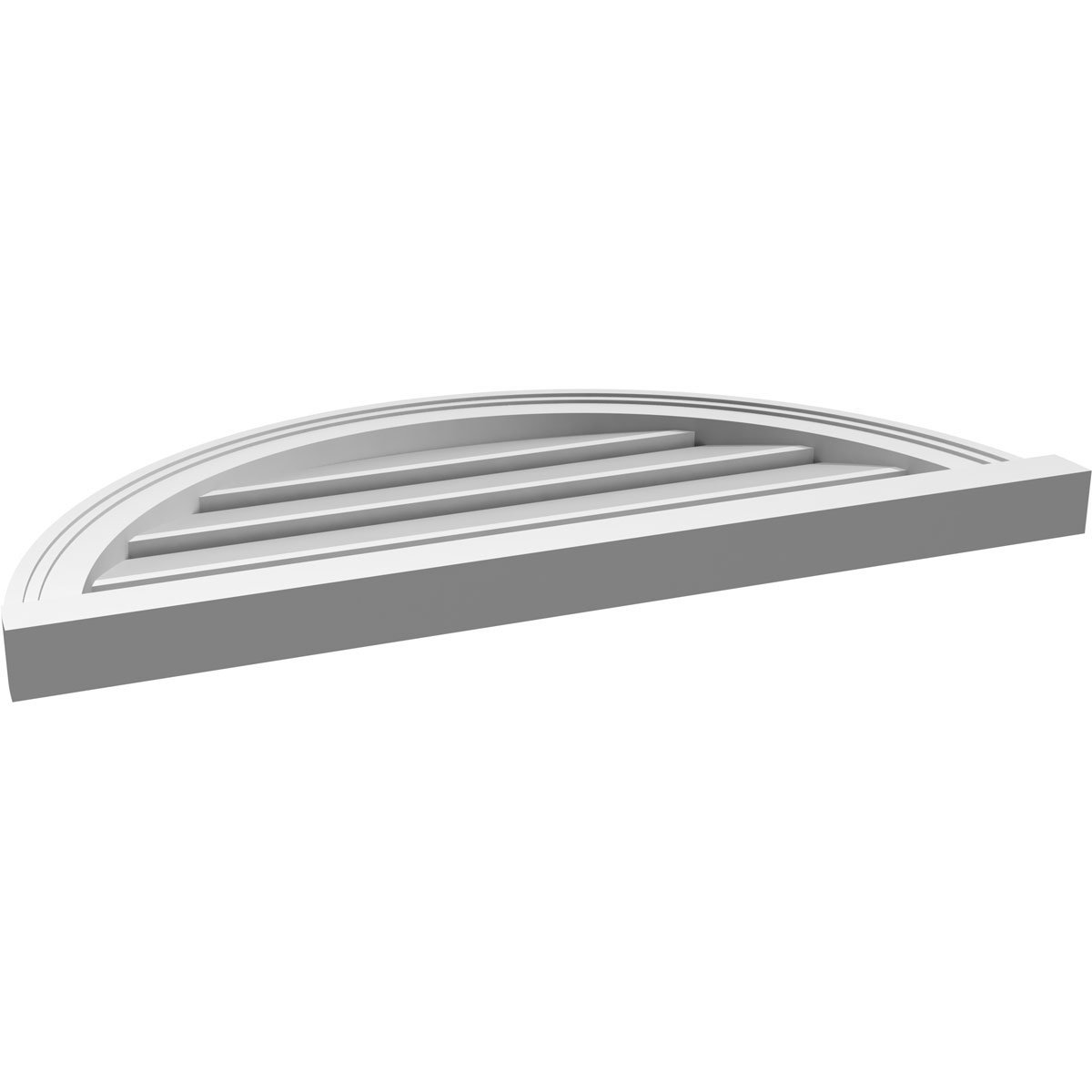 Ekena Millwork Half Round Surface Mount Signature Urethane Functional ...
