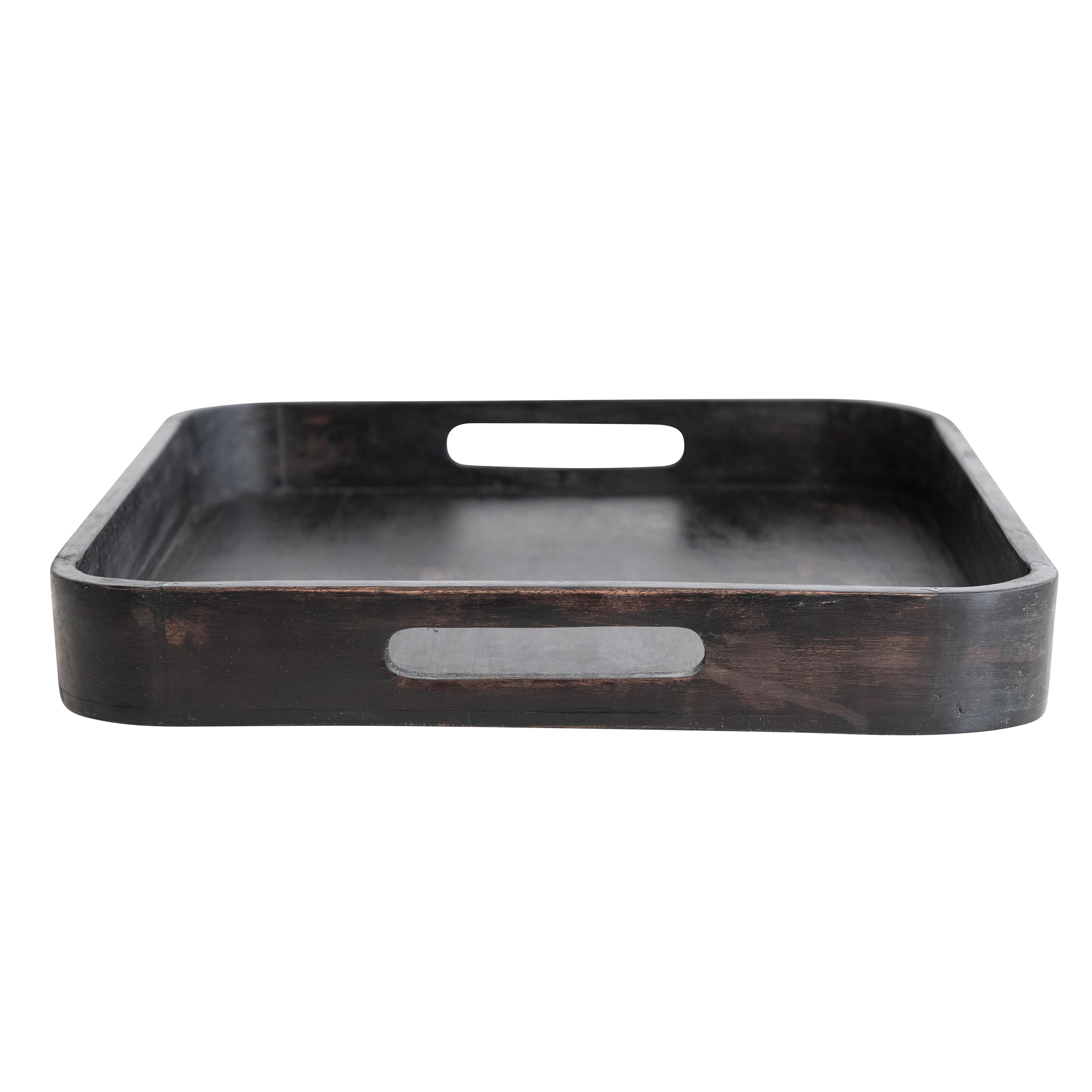 Winston Porter Altnahinch Solid Wood Tray | Wayfair