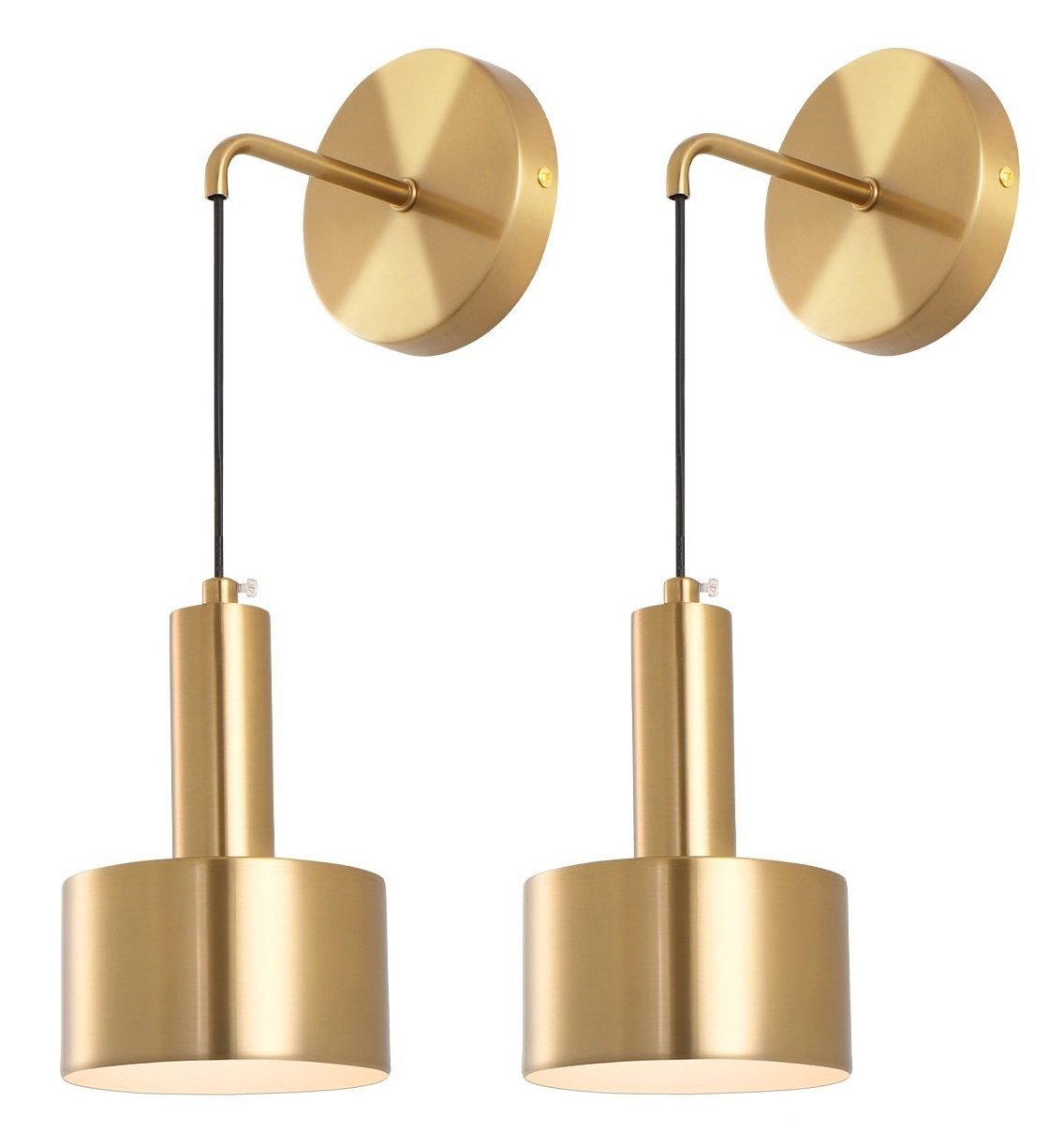 Mercer41 Modern Wall Sconce With Rechargeable Led Bulbs Vanity Lighting ...