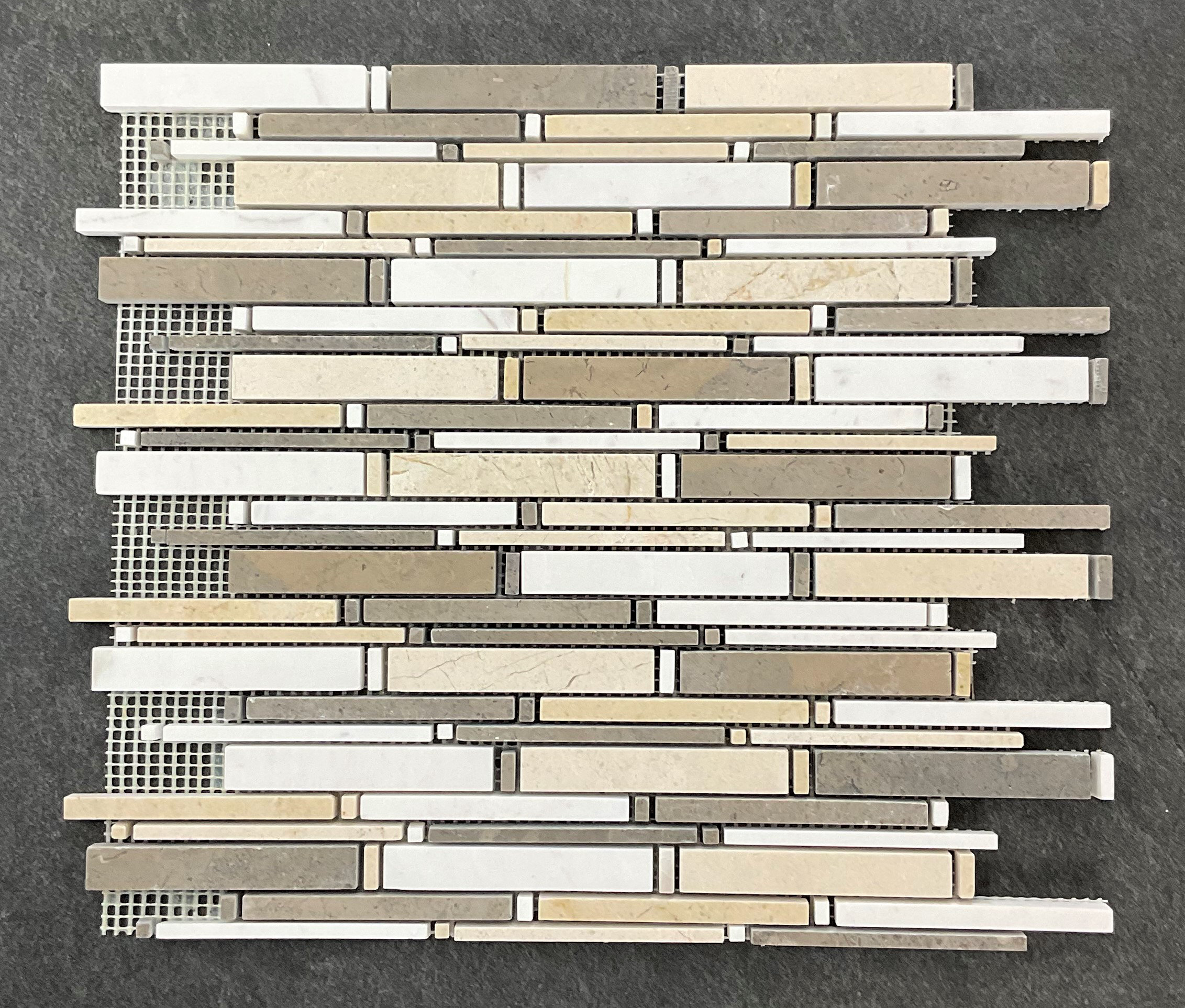 ES Stone Natural Stone Linear Mosaic Wall & Floor Tile | Wayfair