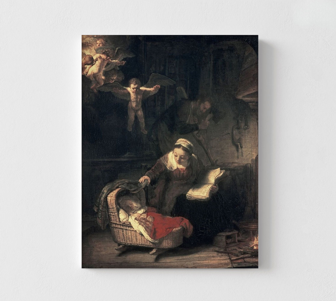 WeFrameArt The Holy Family With Angels By Rembrandt Harmenszoon Van ...