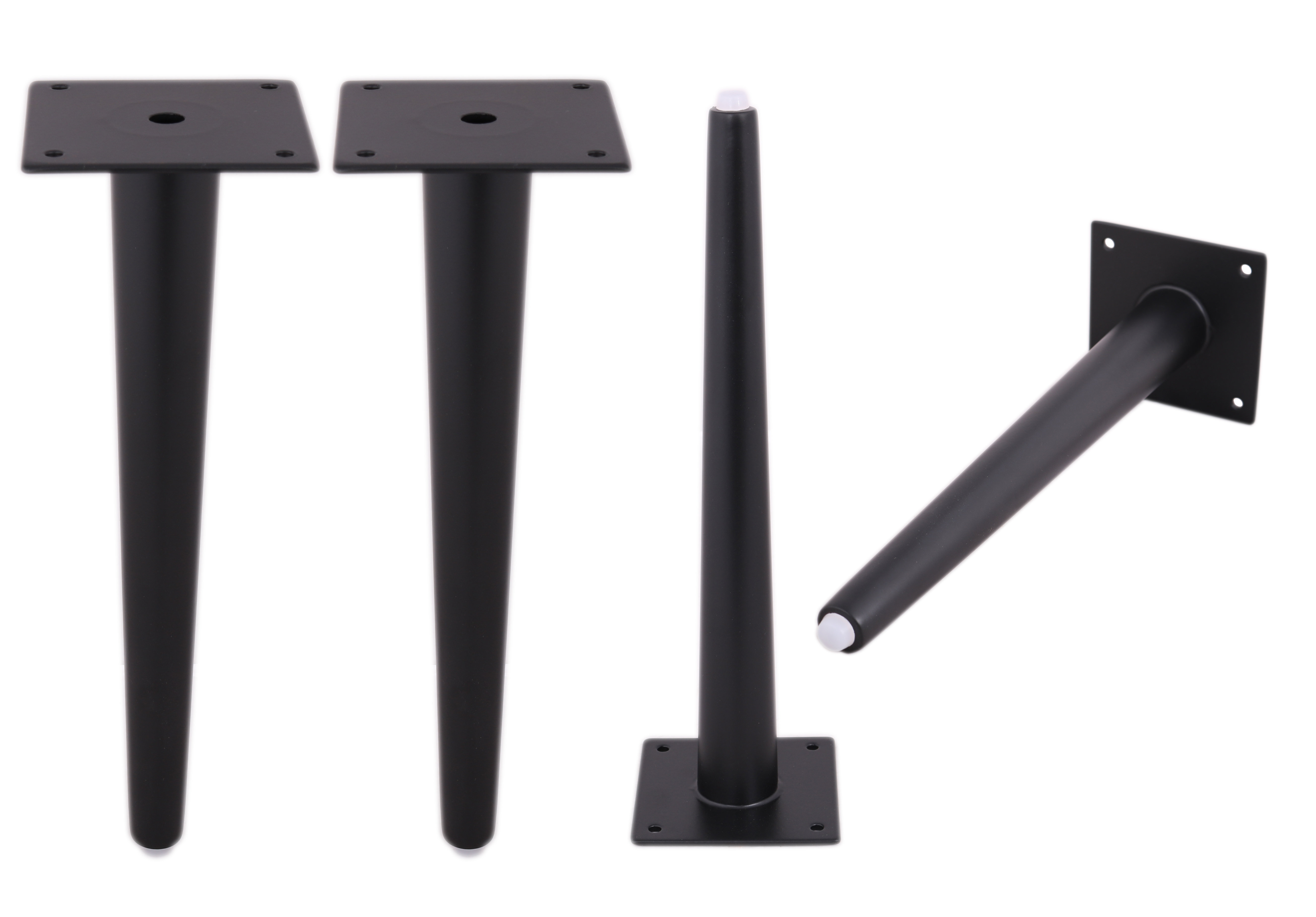 Symple Stuff 4 pièces de table basse en acier de 10 po avec pieds de ...