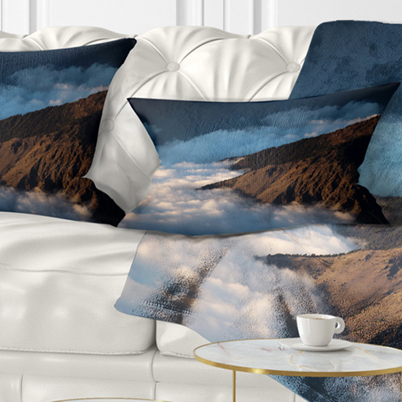 Design Art Landscape Rocky Summit in Tatra Mountains Lumbar Pillow ...