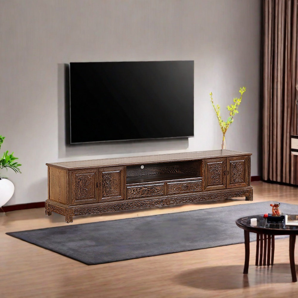 moonlight design Chinese chicken wing wood TV cabinet - Wayfair Canada