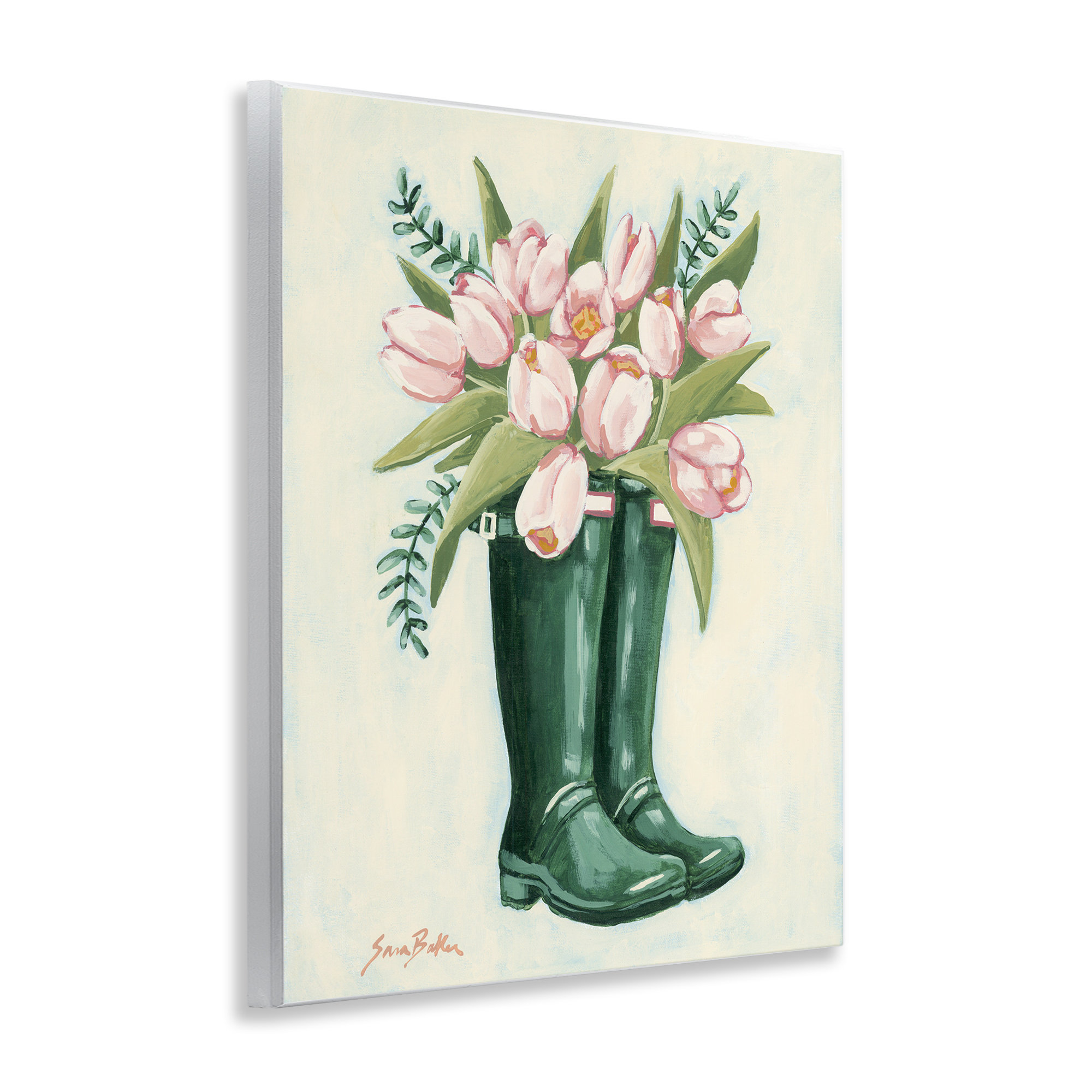 Ophelia & Co. Tulips in Rain Boots Wall Plaque, design by Sara Baker ...