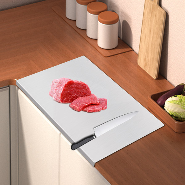 YYBUSHER Stainless Steel Cutting Chopping Boards Cooking Board ...
