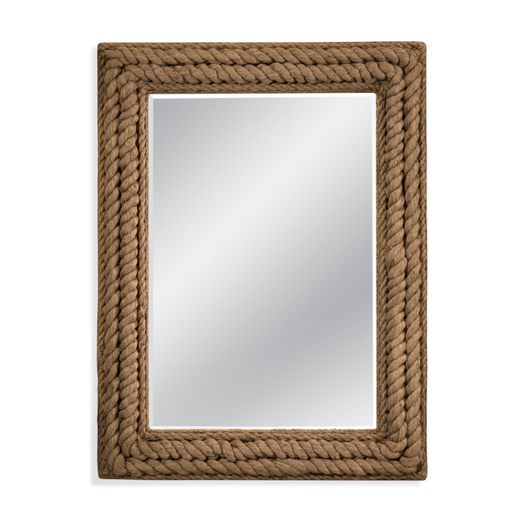 Beachcrest Home Larios Jute Rope Rectangle Wall Mirror & Reviews | Wayfair