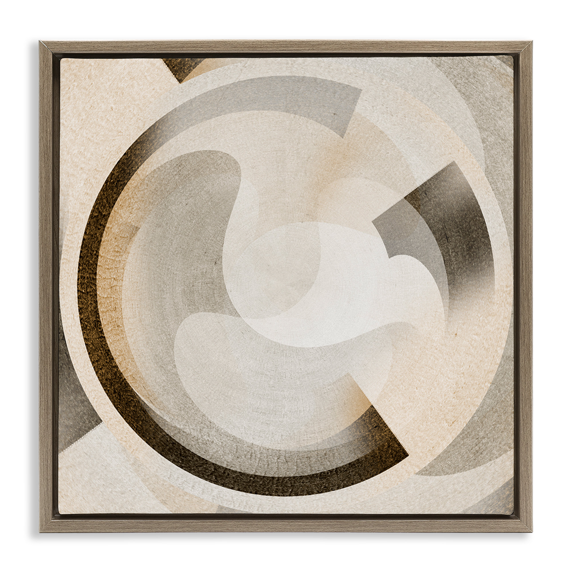 Wrought Studio™ Round Arches Neutral Framed Floater Canvas Wall Art By ...