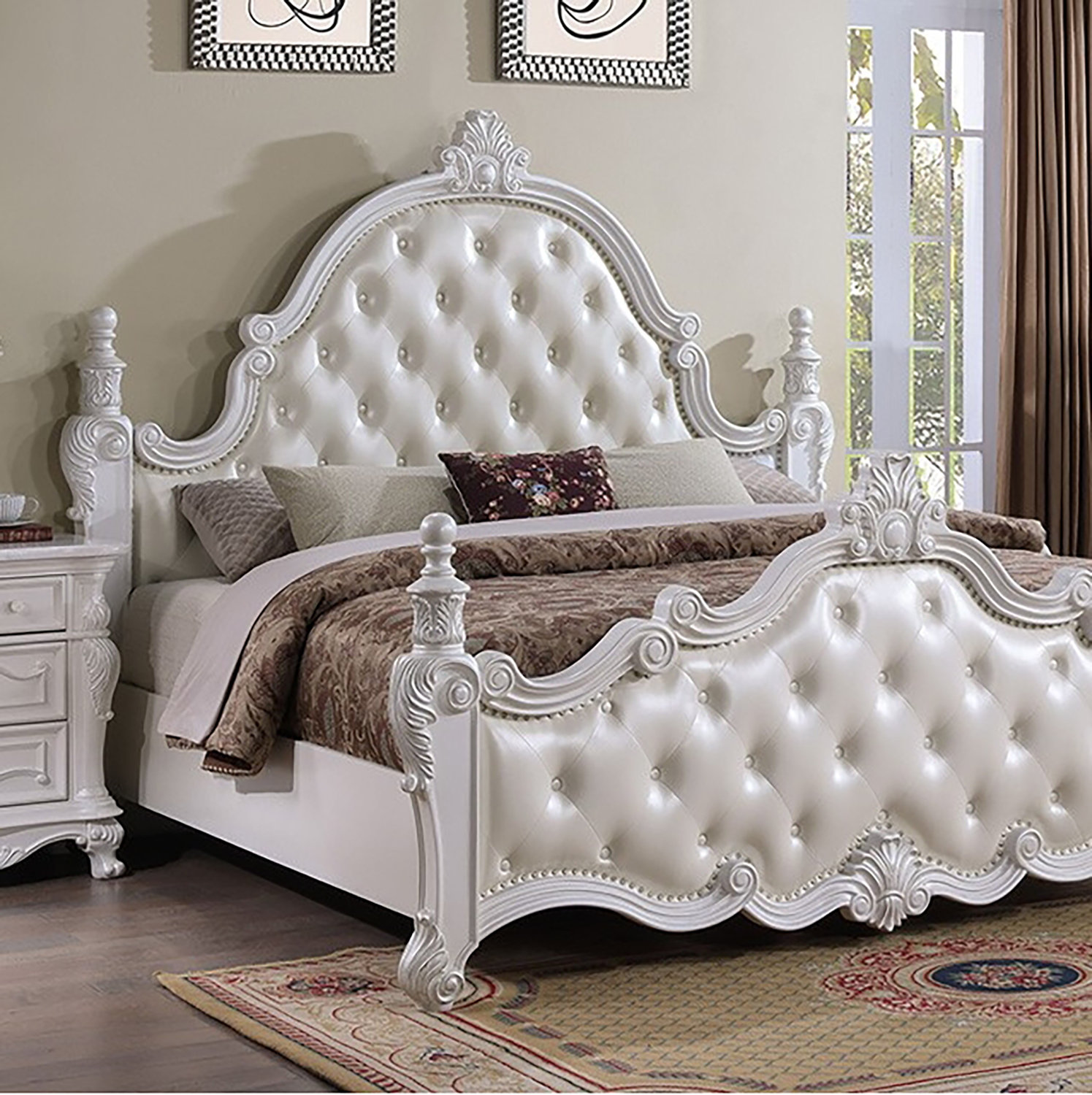 Andrew Home Studio Granntam Upholstered Low Post Bed | Wayfair