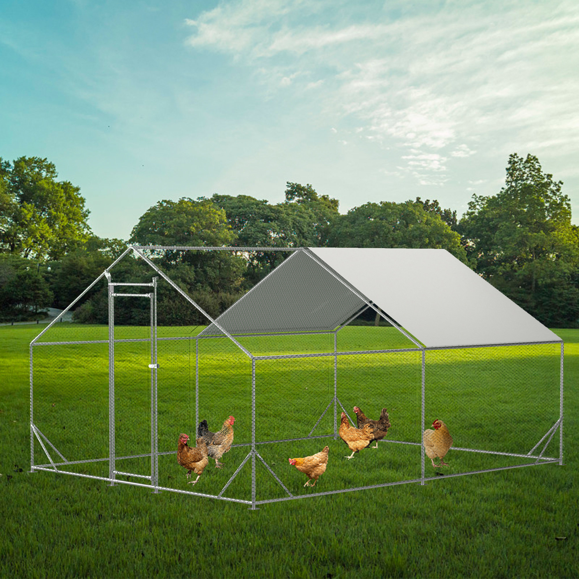 Tucker Murphy Pet™ Djamel 130 Square Feet Chicken Coop For Up To 16 ...