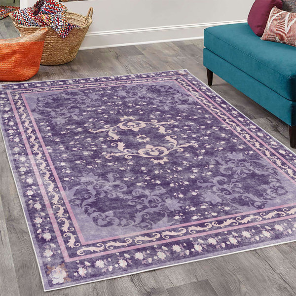 Charlton Home® Braxdon Damask High Density Long Fiber Poly Threads ...