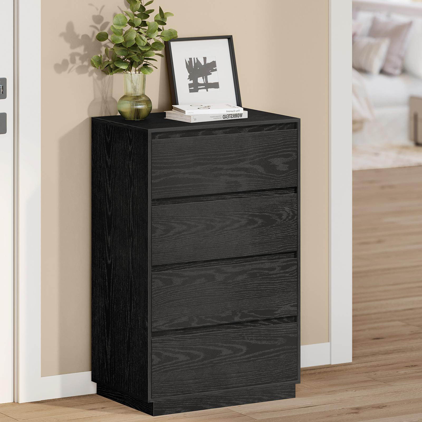 Wade Logan® 23.6" W Choinski 4-drawer Dresser For Bedroom, Chest Of ...