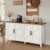 Wrought Studio™ Yvette 59"W Credenza Sideboard, Buffet Storage Cabinet ...