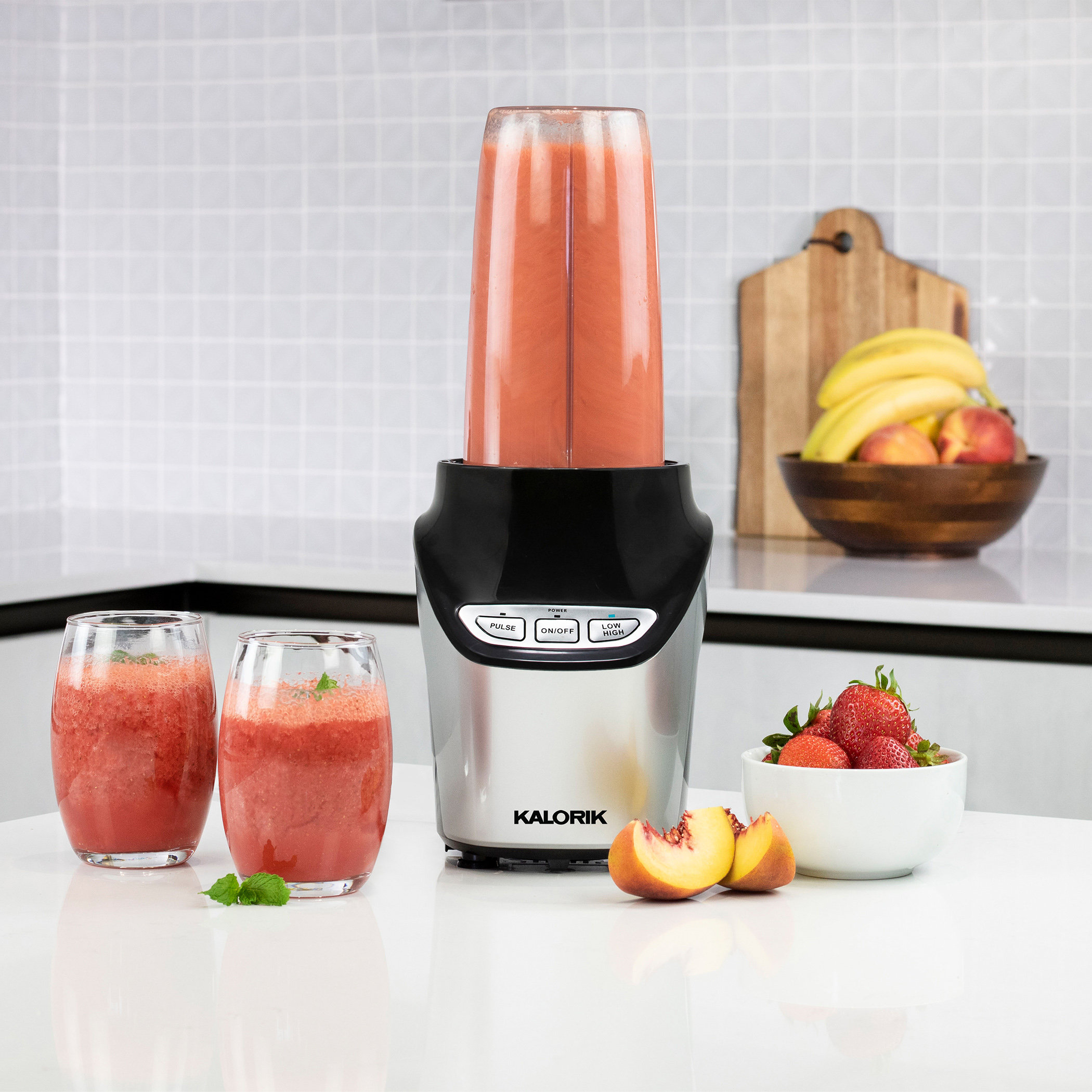 Kalorik® 8-Piece Nutrition Blender Set, Black and Silver | Wayfair