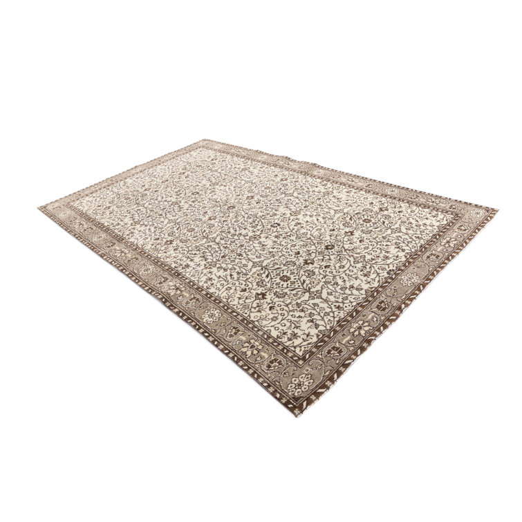 Vidal Wool Rug in Light Brown/Dark Brown | Wayfair.co.uk