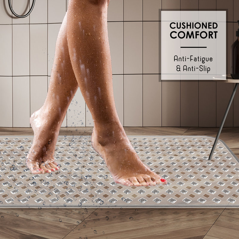 Clara Clark Clear Shower/Bath Mat | Wayfair