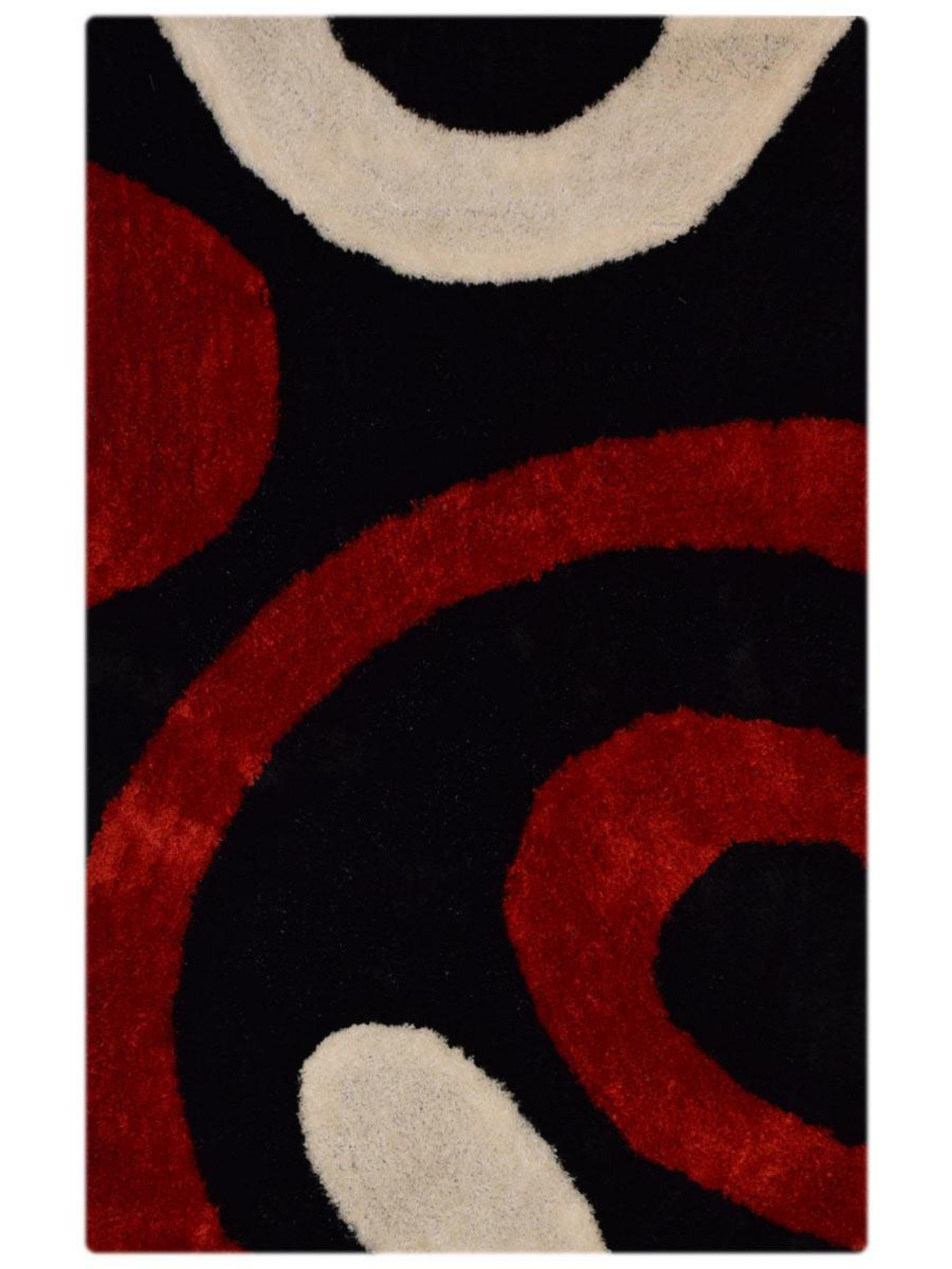 Union Rustic Manns Abstract HAND TUFTED SHAG POLYESTER ECO-FRIENDLY ...