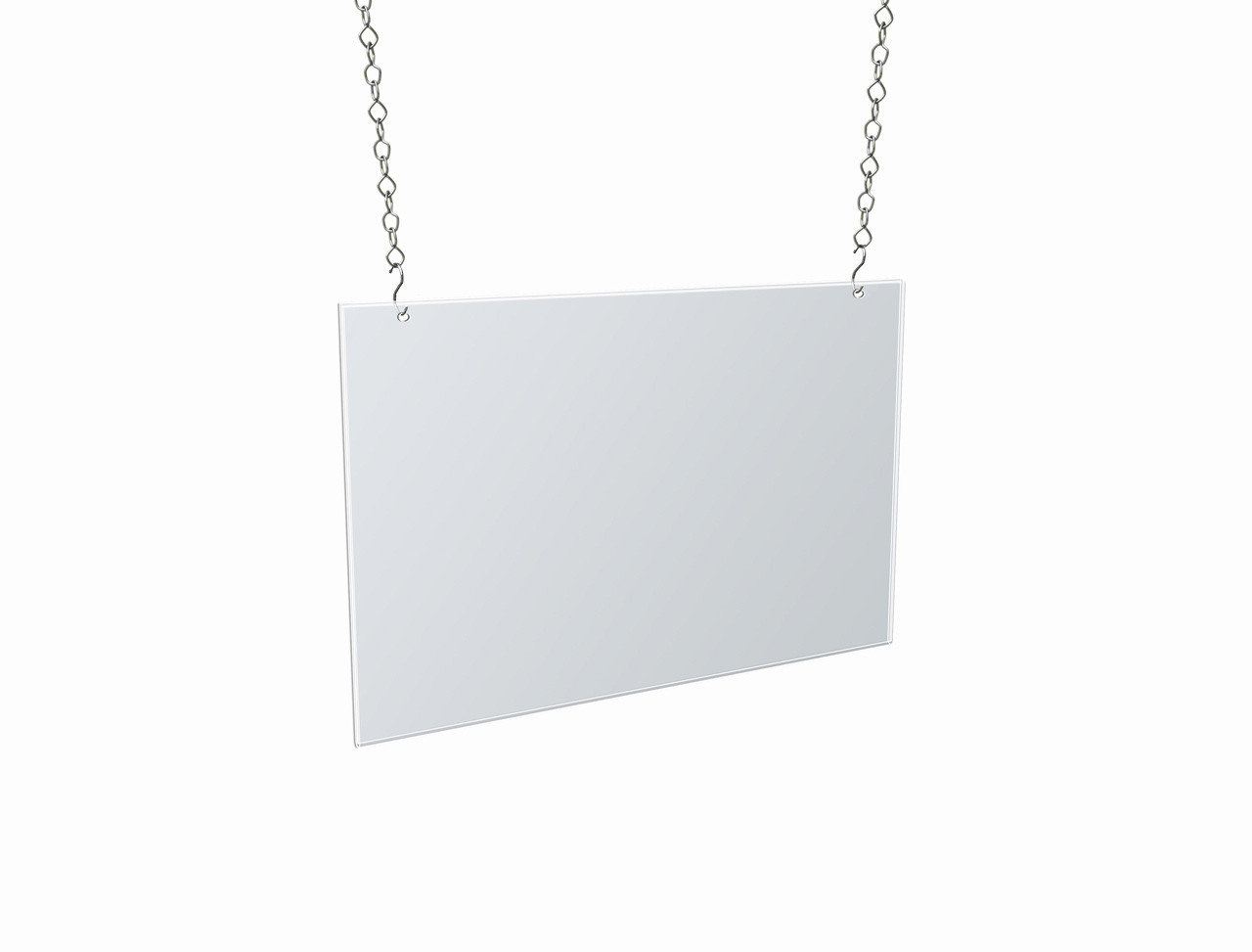 Azar Displays Clear Acrylic Hanging Ceiling Poster Frame 17" Wide X 11 ...