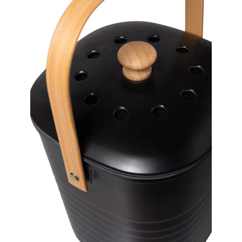 Gardener's Supply Company Contemporary Eco-Bamboo Compost Pail | Wayfair