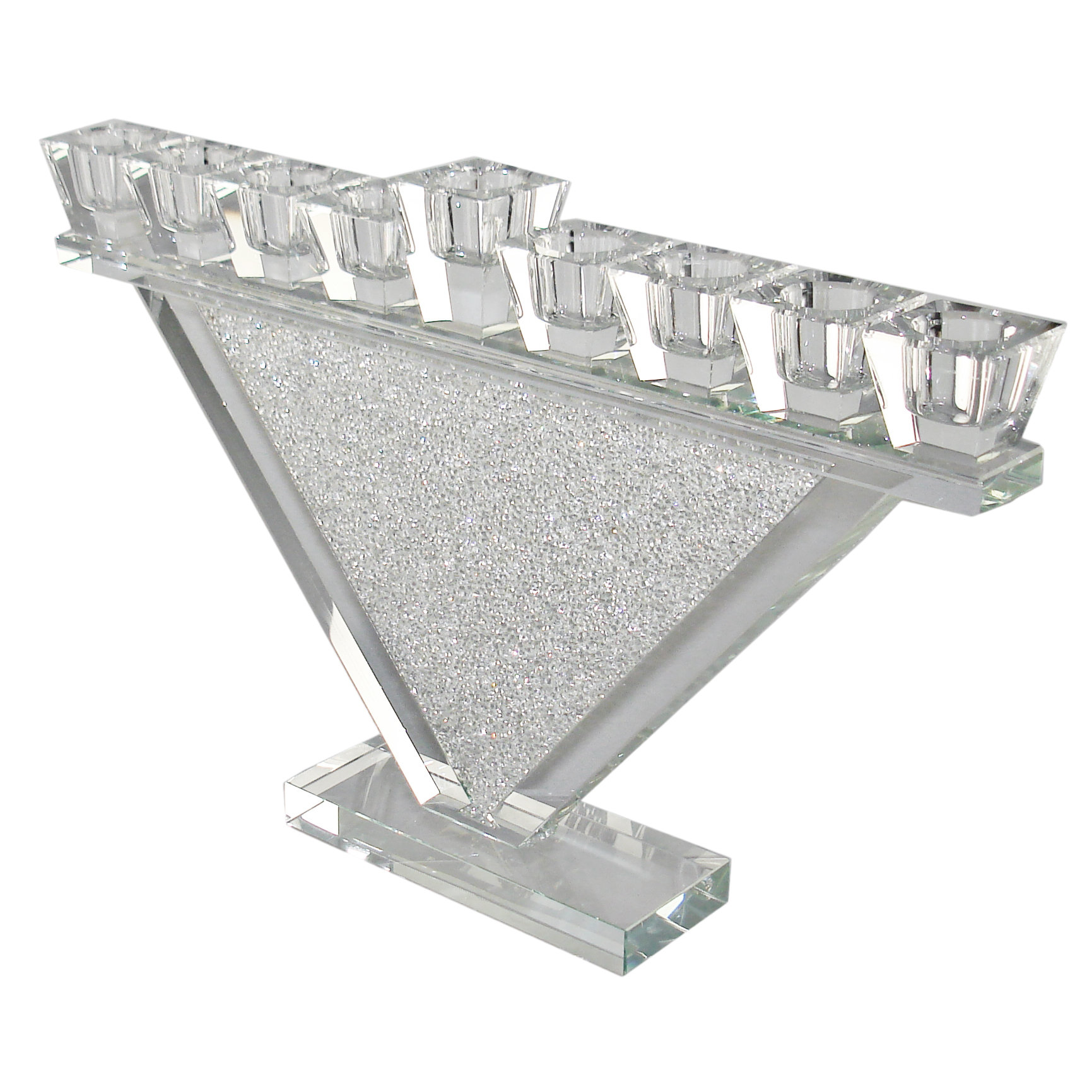 The Holiday Aisle® Beautiful Crystal Menorah | Wayfair