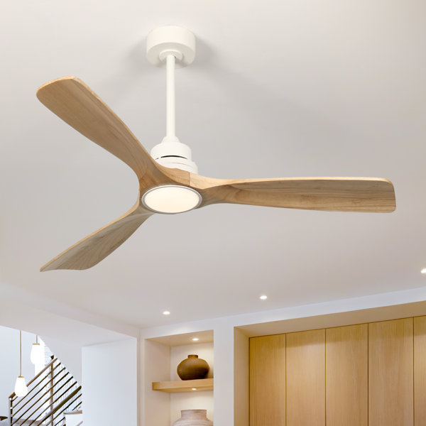 Wrought Studio Karlena 52'' Ceiling Fan with LED Lights and Remote ...