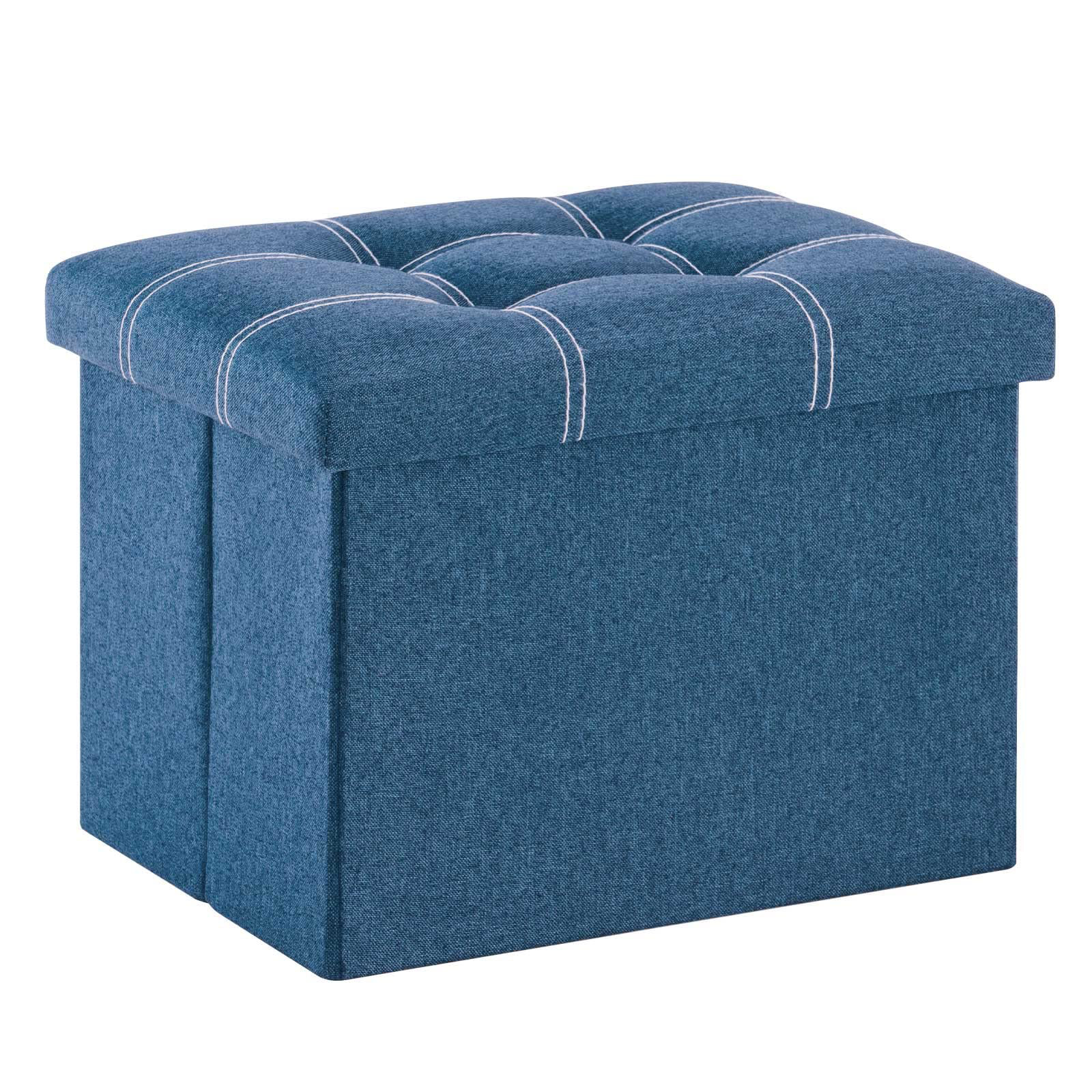 Ebern Designs Small Ottoman With Storage Foldable Rectangular Footstool ...