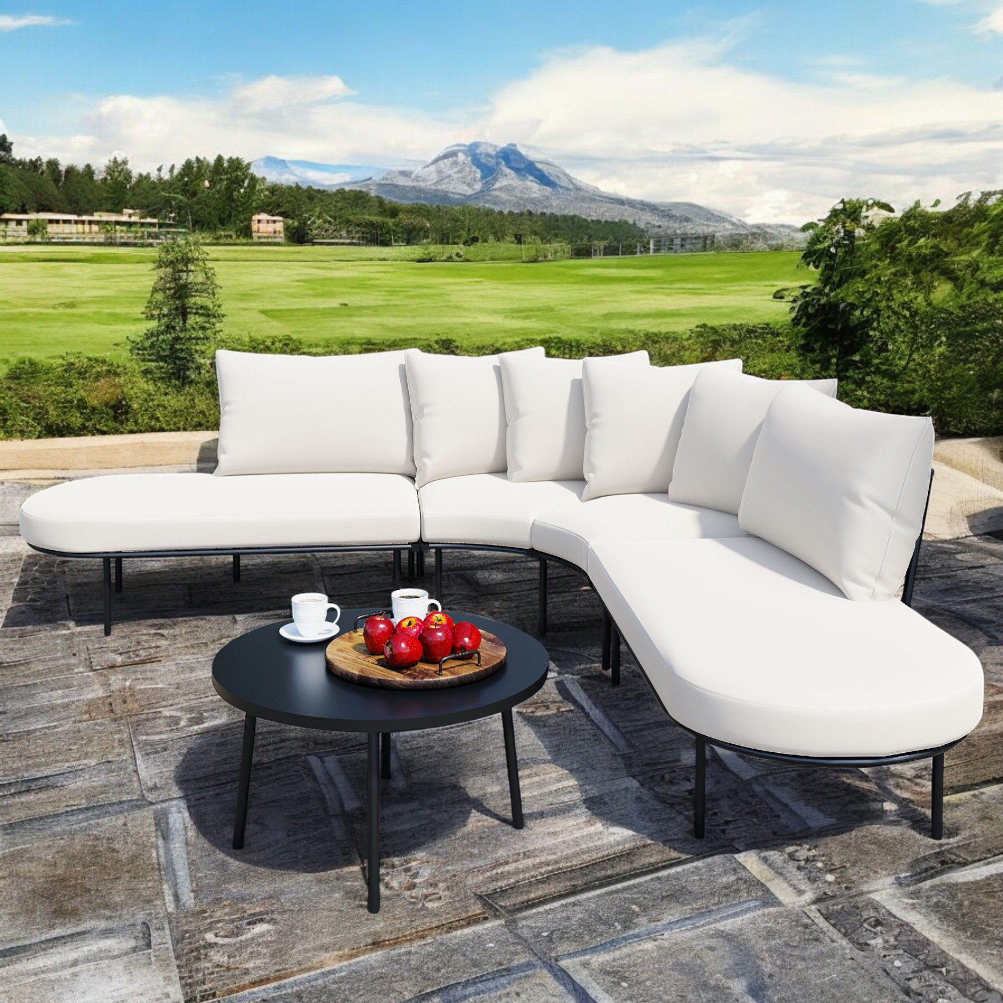 Corrigan Studio 2 - Piece Outdoor Metal Patio Conversation Set With ...