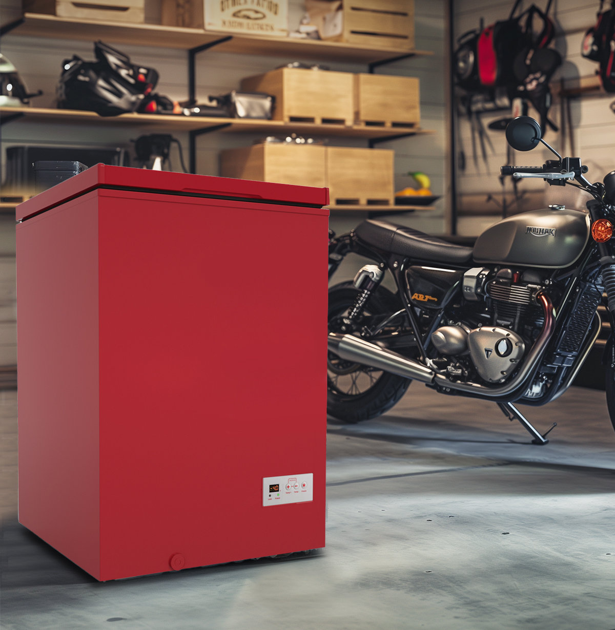 Adt Low Temperature Chest Freezer 3.5 Cubic Feet Free-standing Top Door ...