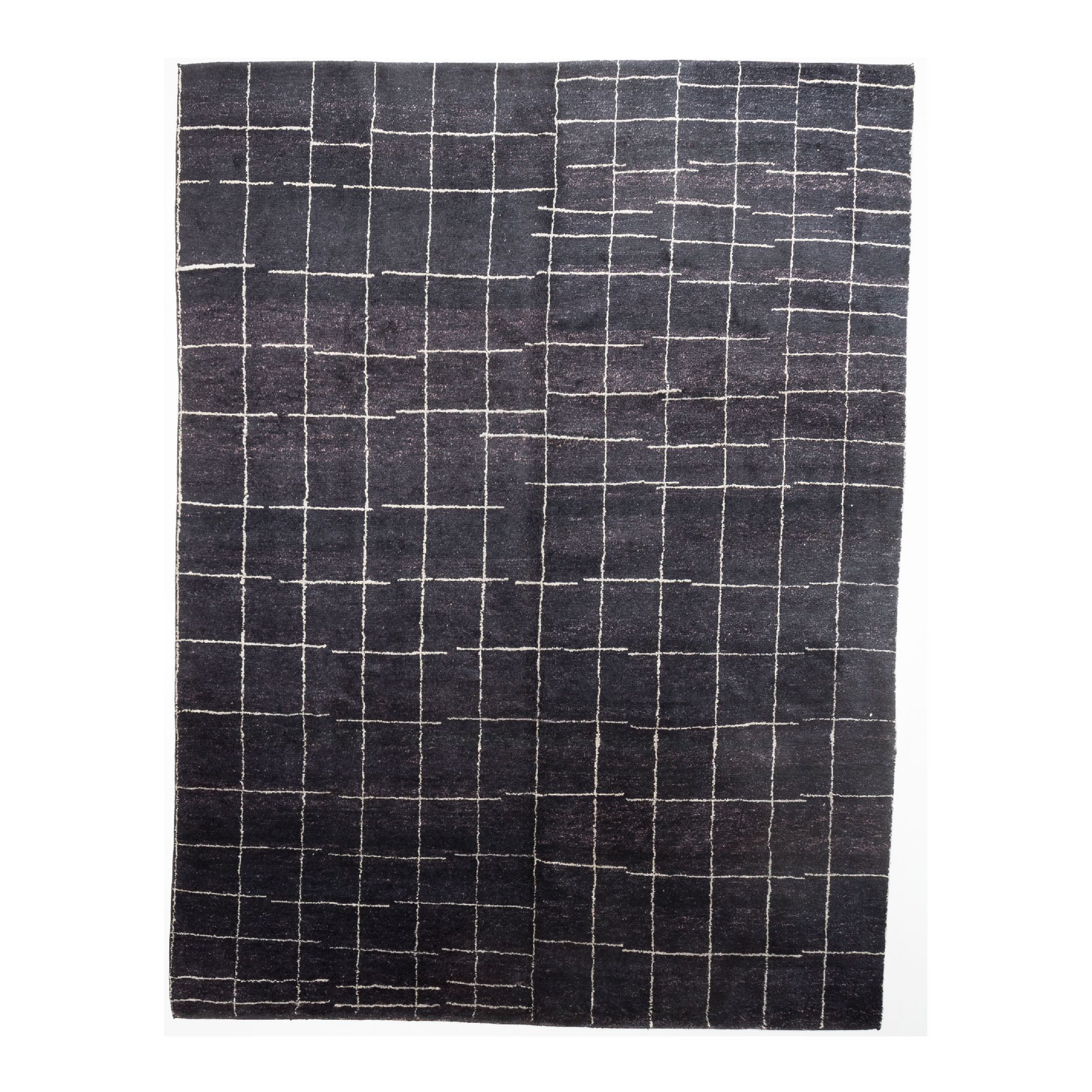 String Matter Rectangle 9'1'' X 12' Area Rug with Non-Slip Backing ...