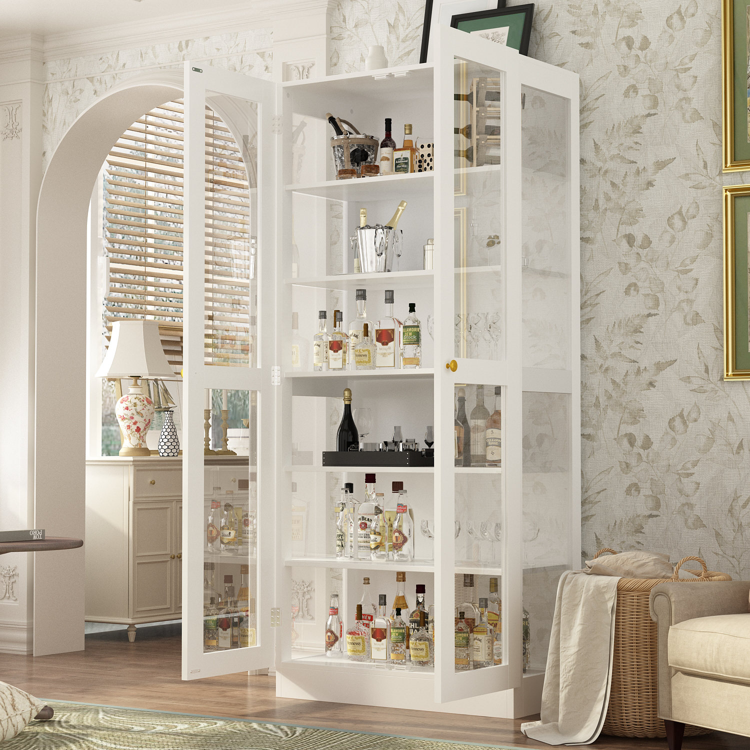 Wade Logan Biagio China Cabinet & Reviews | Wayfair