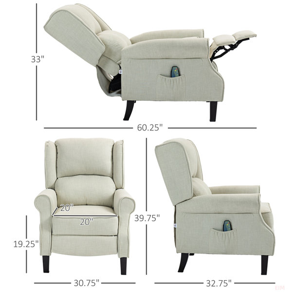 Red Barrel Studio® Taiyo 30.75'' Wide Manual Club Recliner with ...