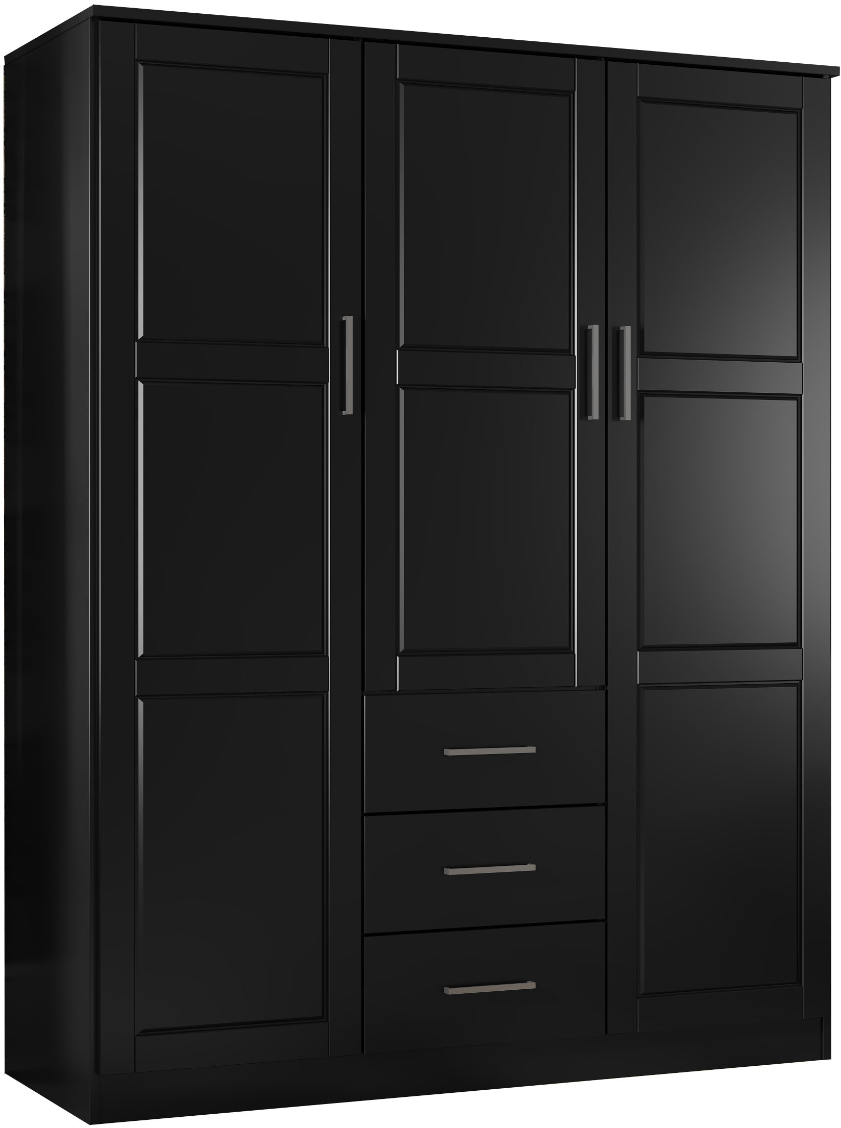 Hokku Designs Bassam Cosmo 100% Solid Wood 3-door Wardrobe Armoire ...
