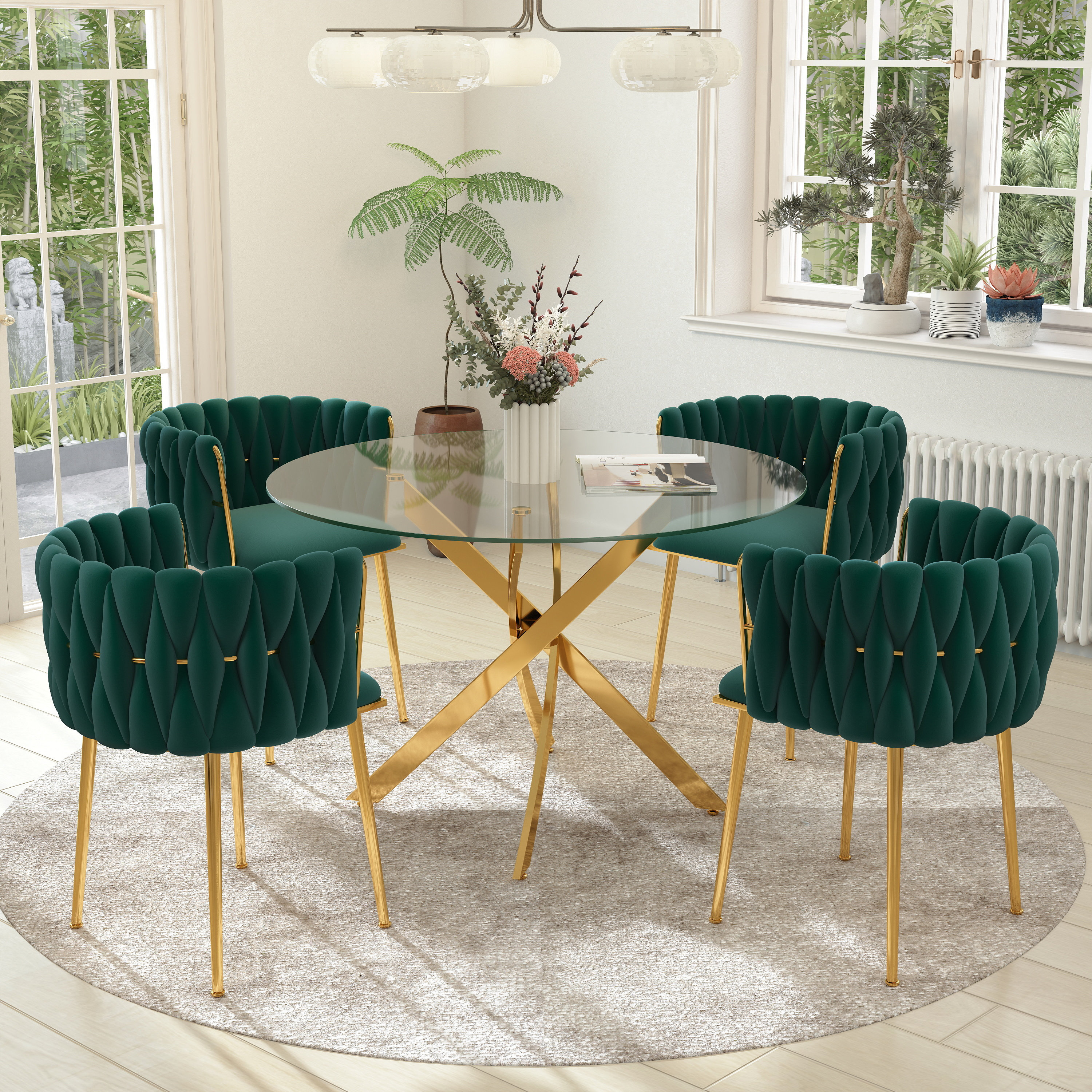 Mercer41 Azaryah Round Restaurant Dining Set | Wayfair